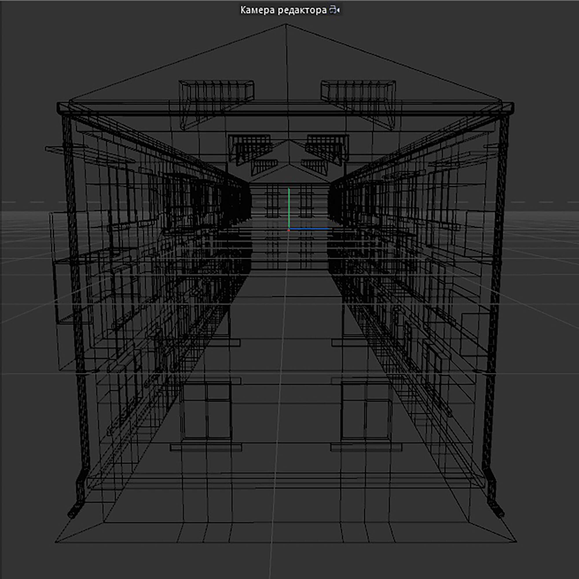 Brick 3-Story Apartment Building V2 3D Model by katherina