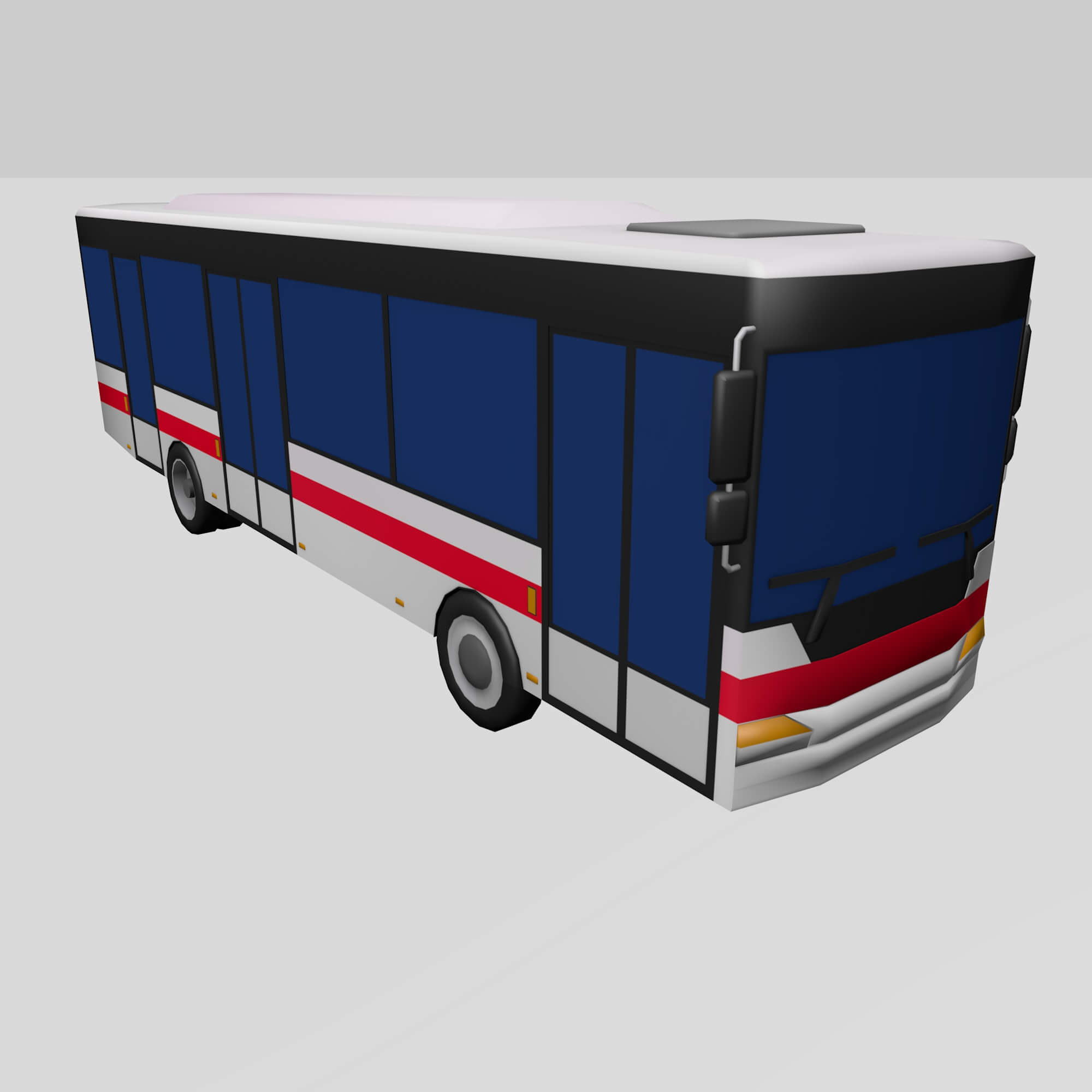 Bus and trolleybus set - 3D Model by katherina