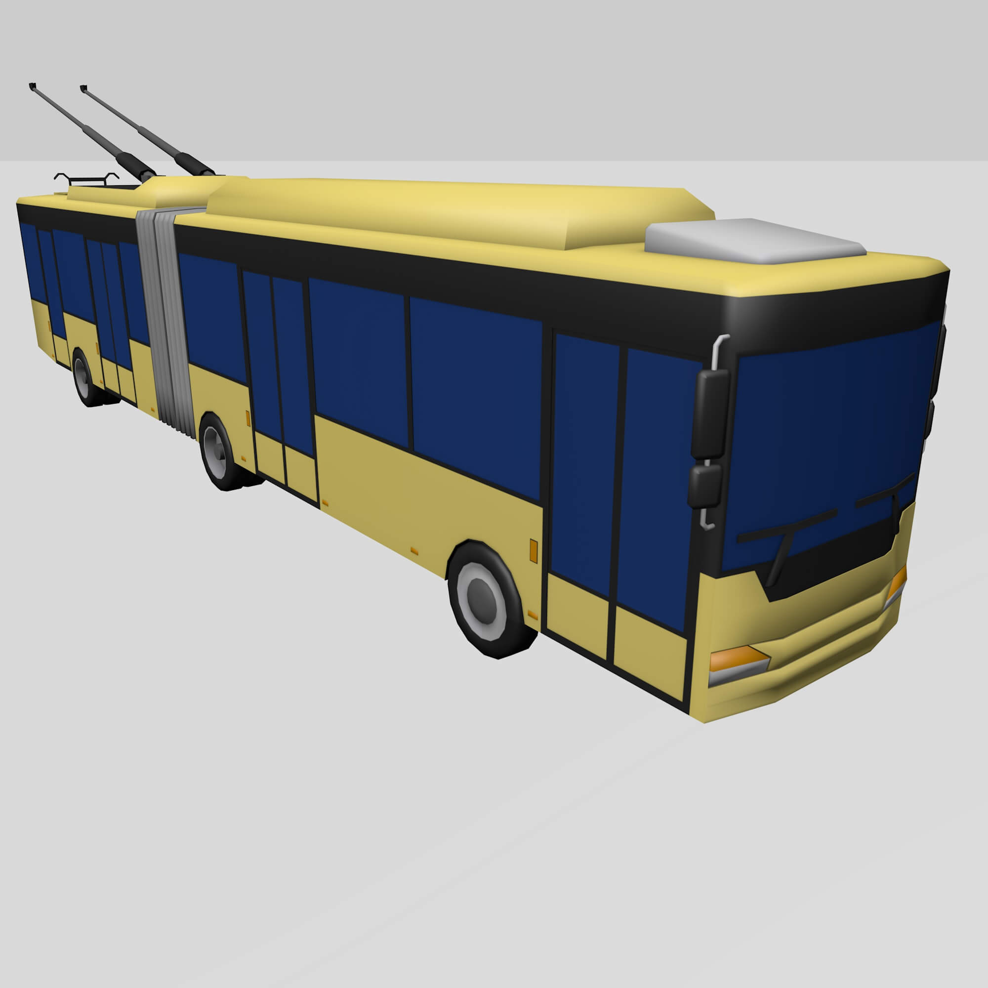 Bus and trolleybus set - 3D Model by katherina