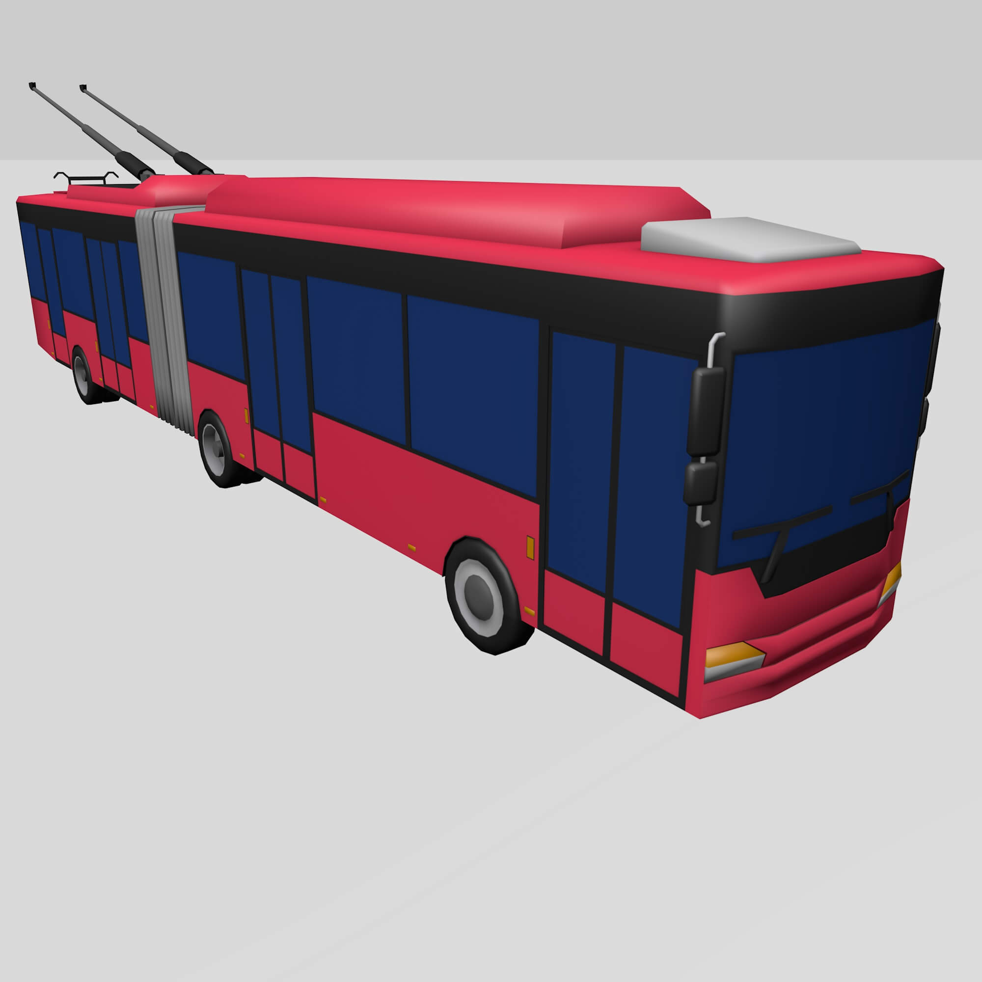 Bus and trolleybus set - 3D Model by katherina