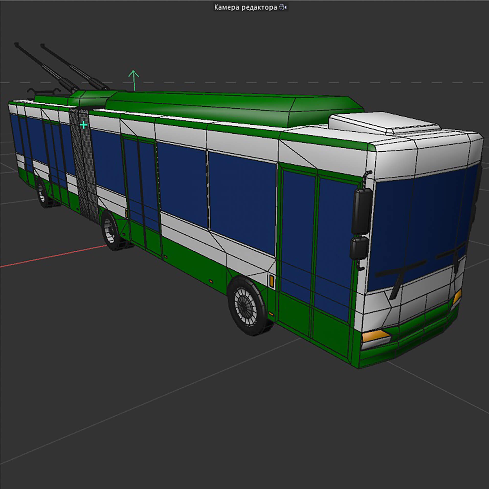 Bus and trolleybus set - 3D Model by katherina
