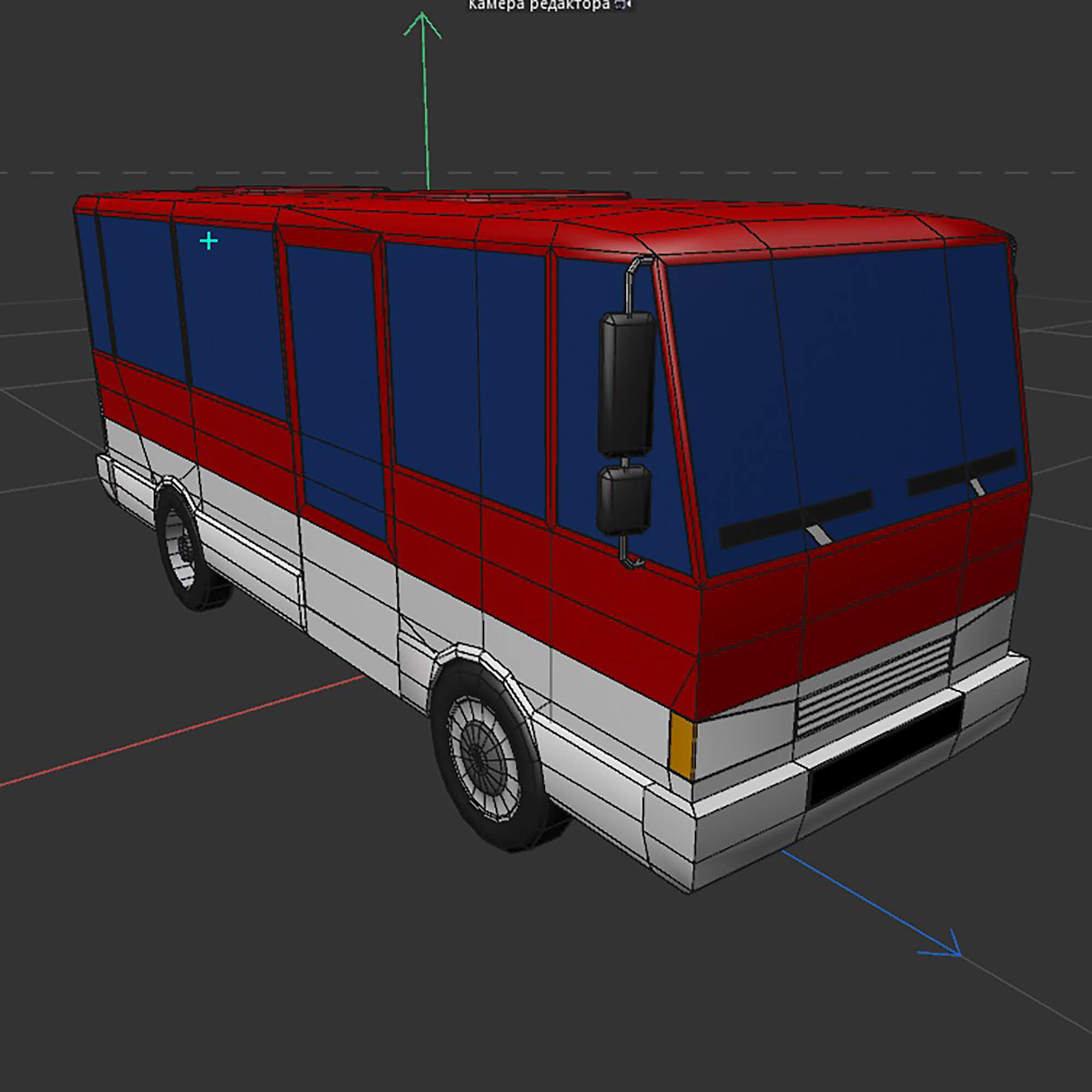 Bus and trolleybus set - 3D Model by katherina