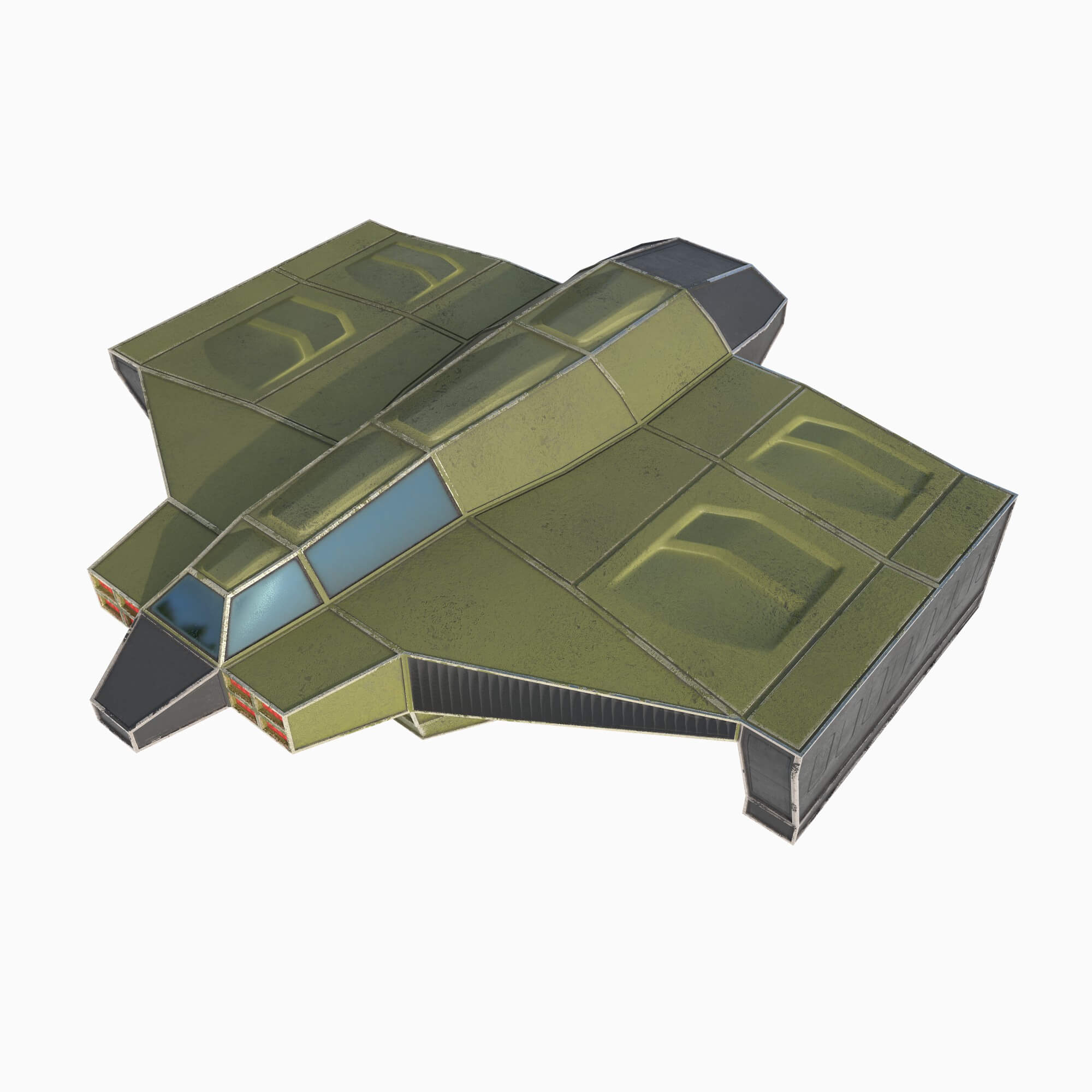 Cargo Space Ship 2 - 3D Model by katherina