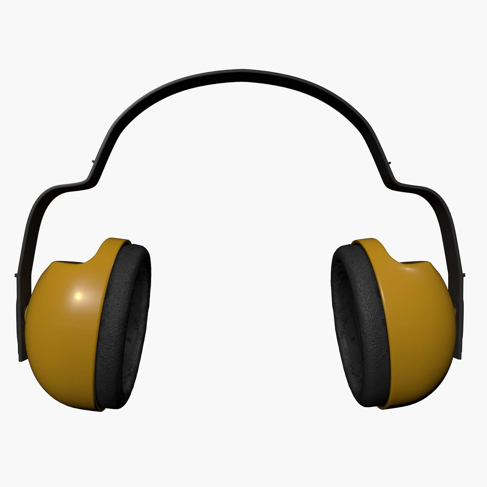 Construction Headphones - 3D Model by katherina