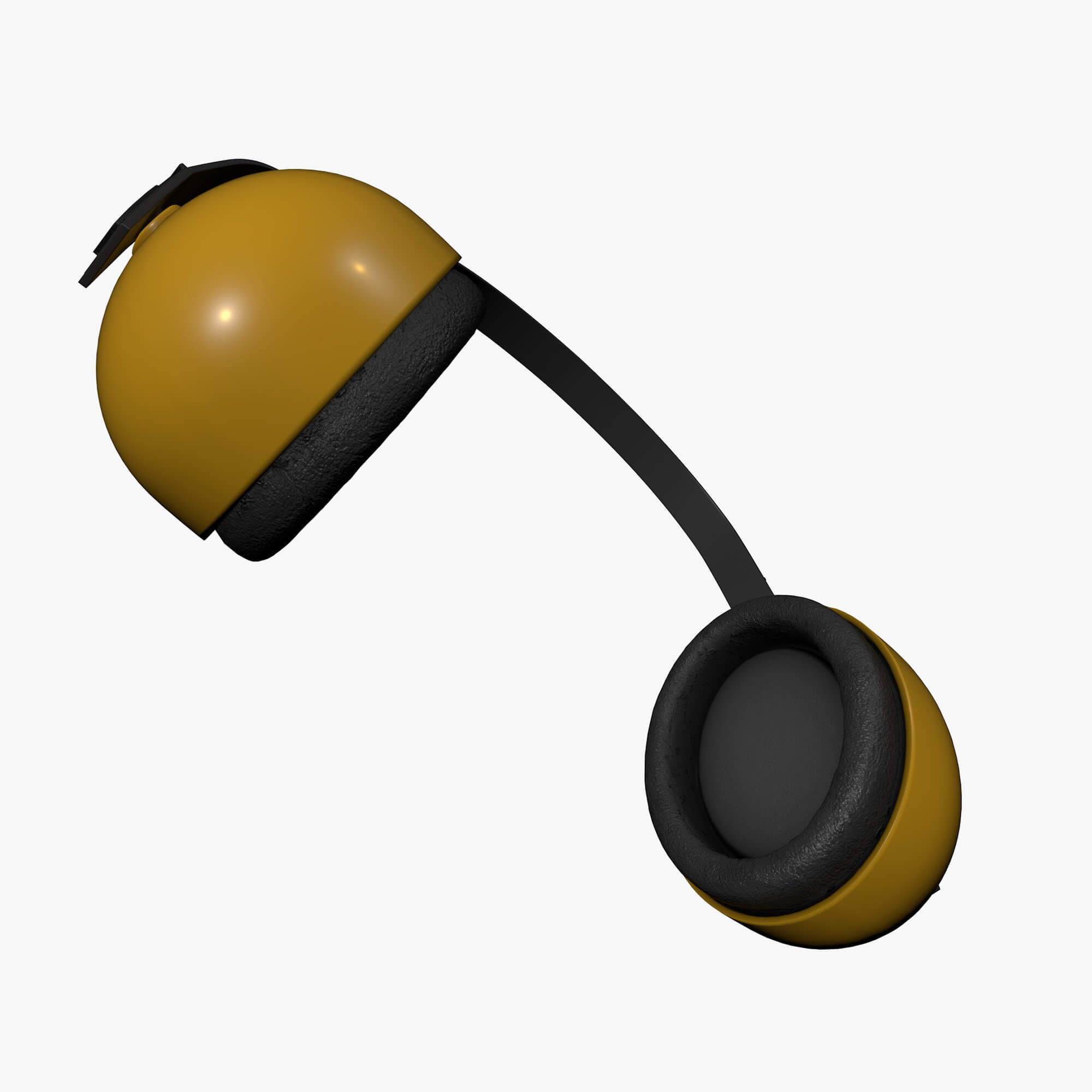 Construction Headphones - 3D Model by katherina