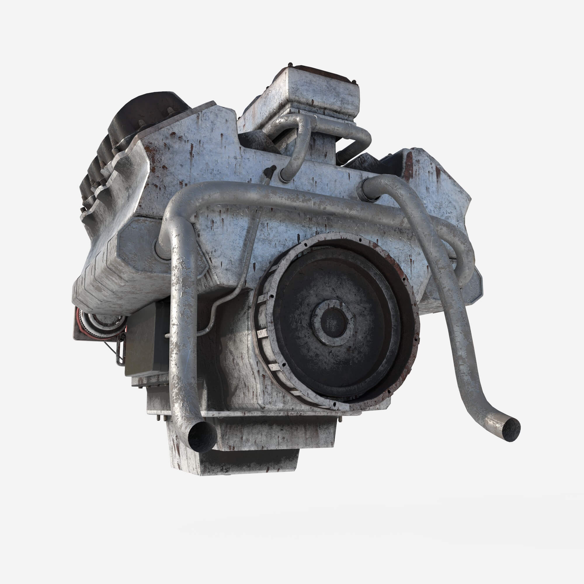 Truck Engine Old - 3D Model by katherina