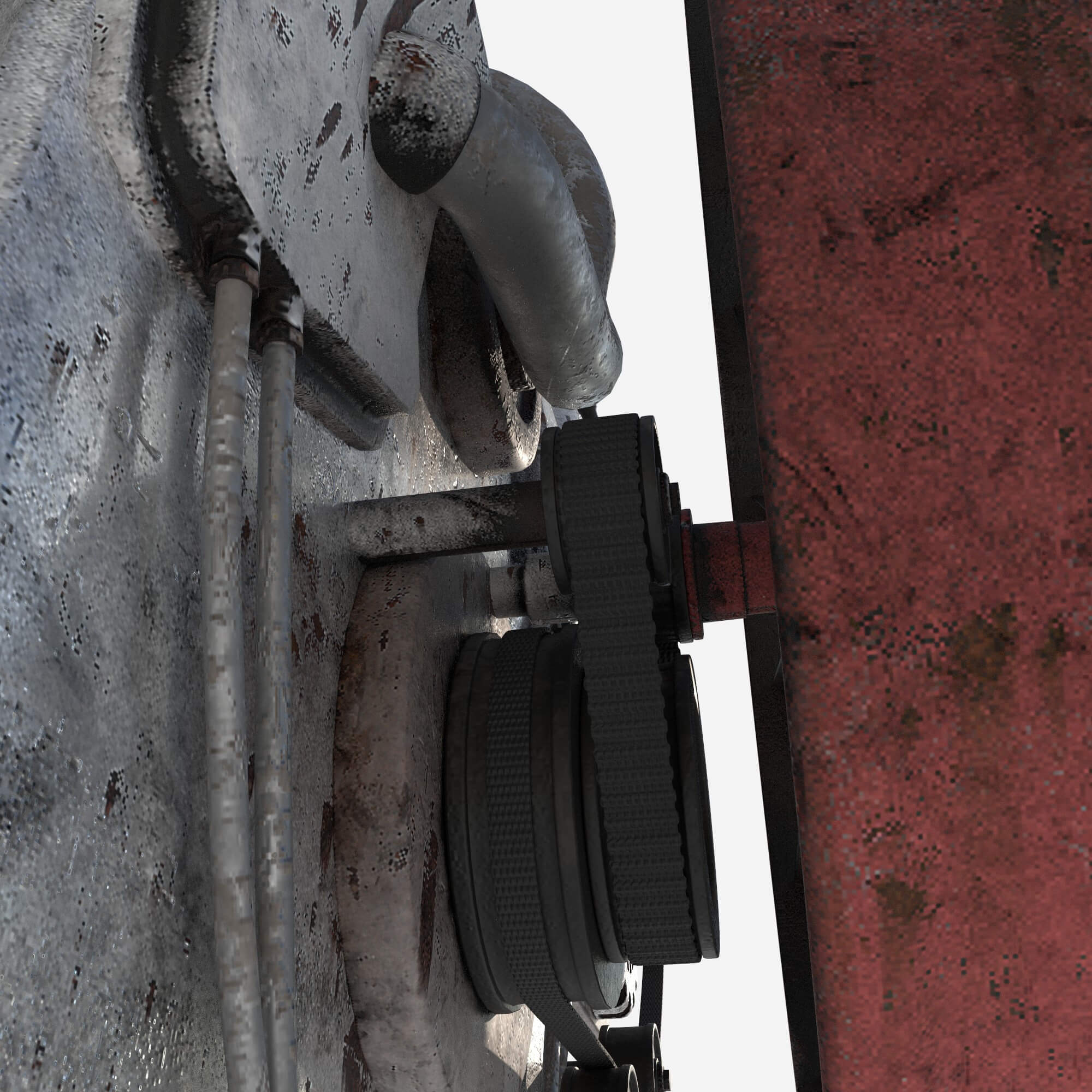 Truck Engine Old - 3D Model by katherina