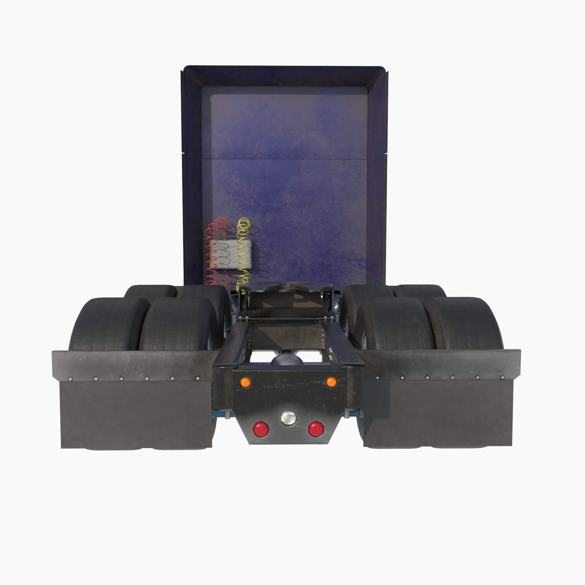 Freightliner Coronado With Flame Paint - 3D Model by katherina