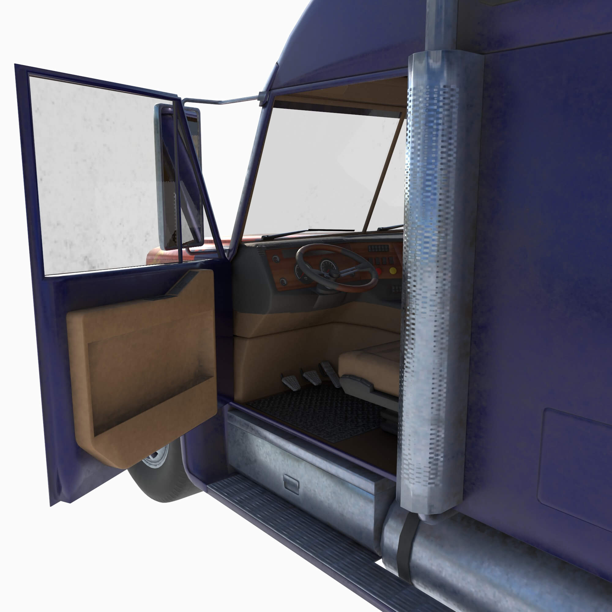 Freightliner Coronado With Flame Paint - 3D Model by katherina