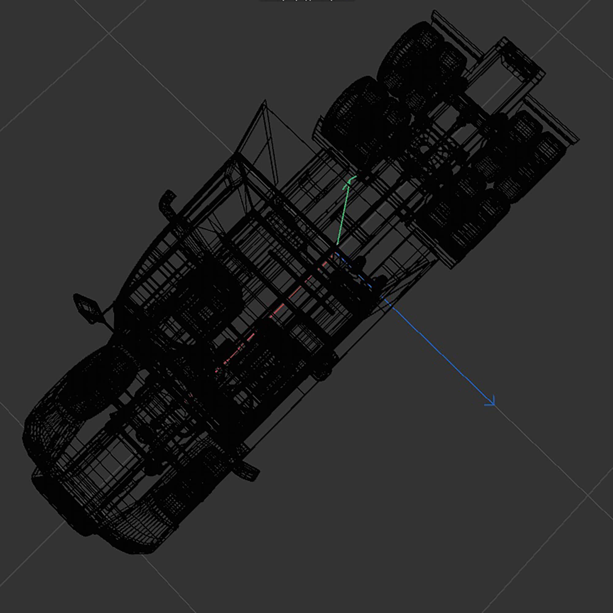 Freightliner Coronado With Flame Paint - 3D Model by katherina