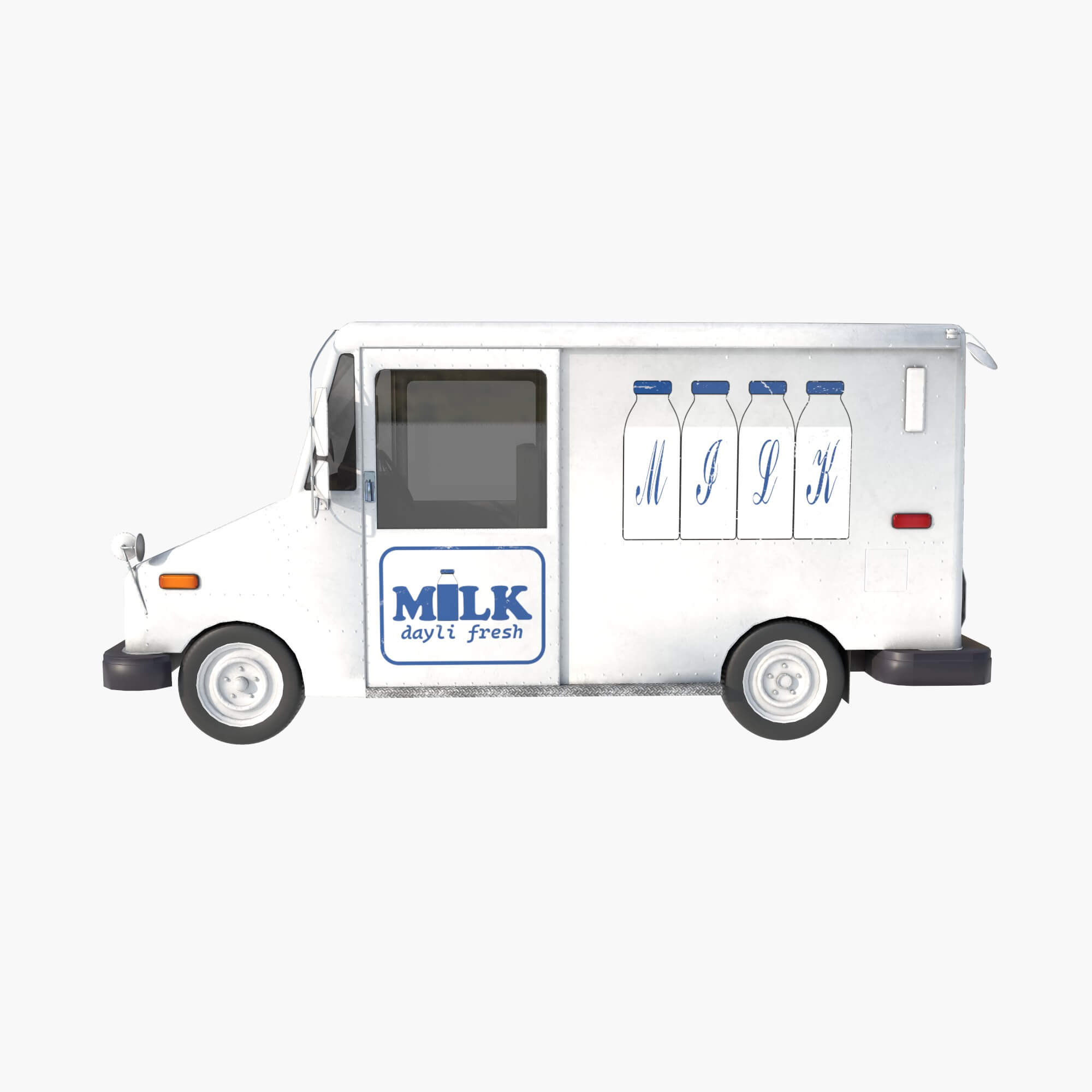 Grumman Milk Truck - 3D Model by katherina