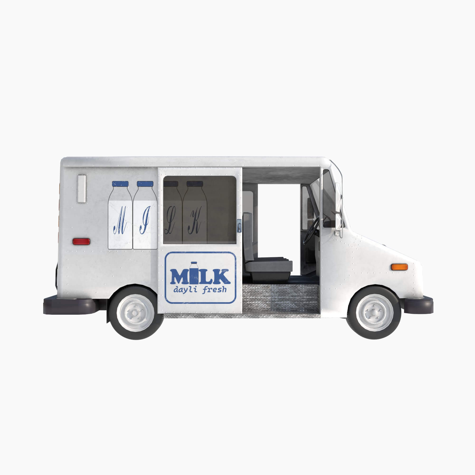 Grumman Milk Truck - 3D Model by katherina