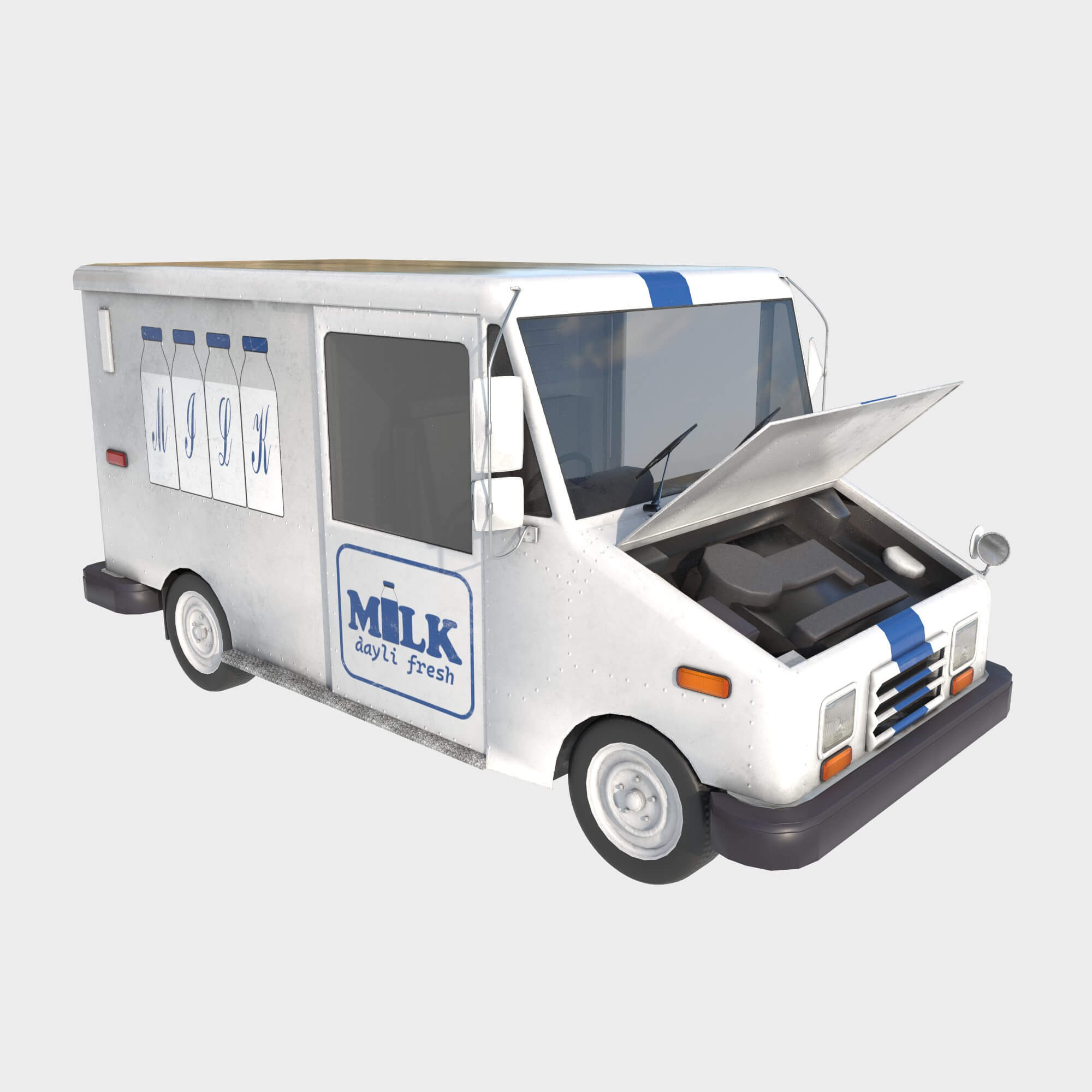 Grumman Milk Truck - 3D Model by katherina