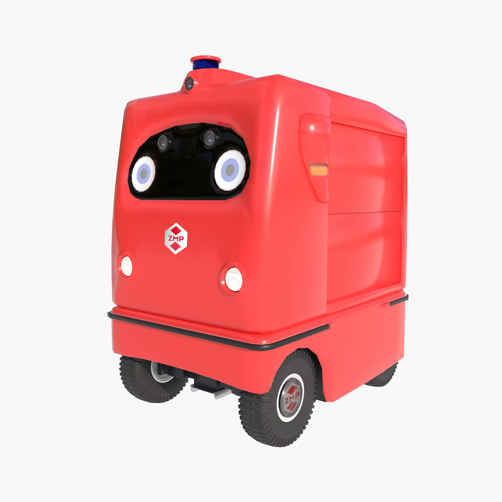 Japanese Delivery Robot Deliro With Downward Opening Doors - 3D Model ...