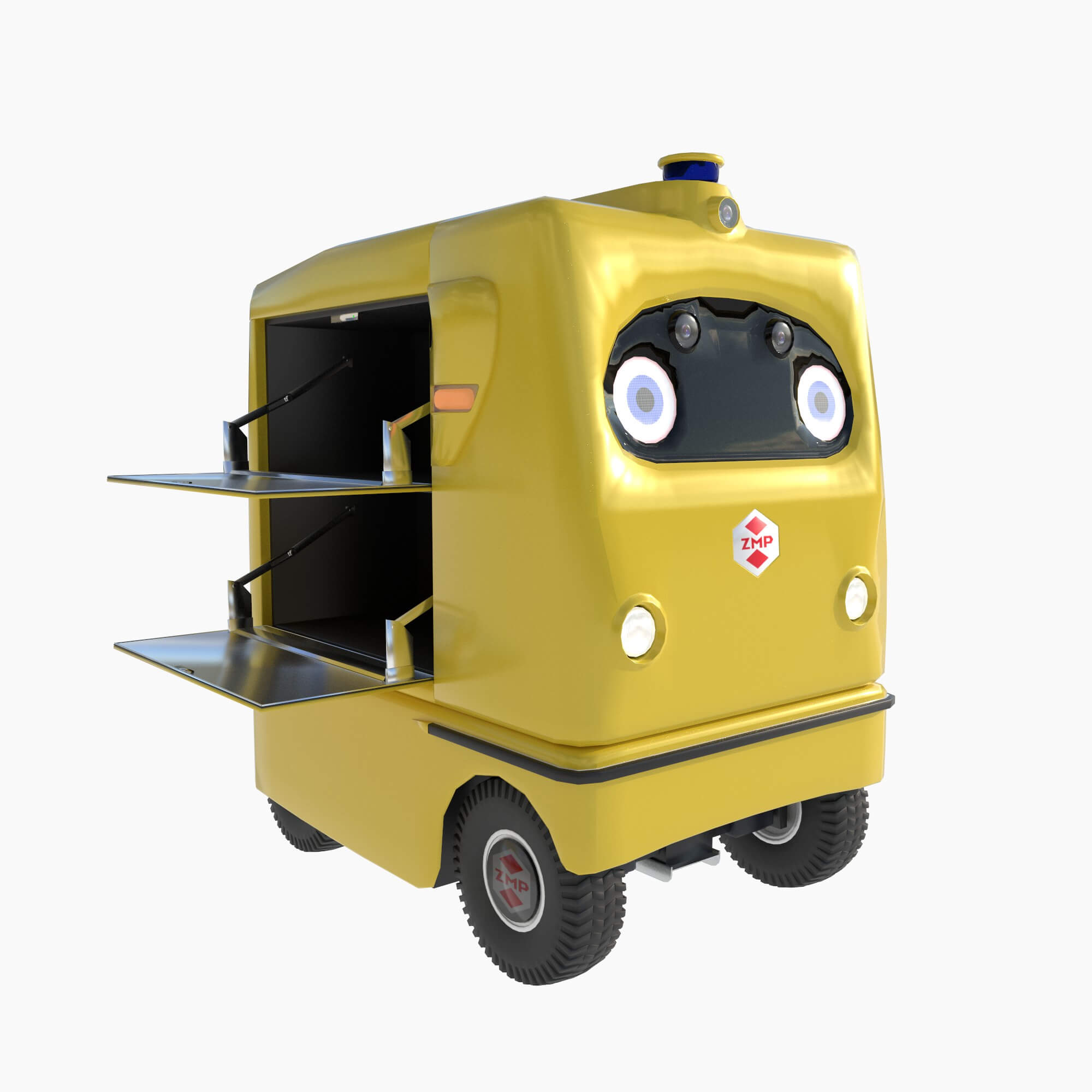 Japanese Delivery Robot Deliro With Downward Opening Doors - 3D Model ...