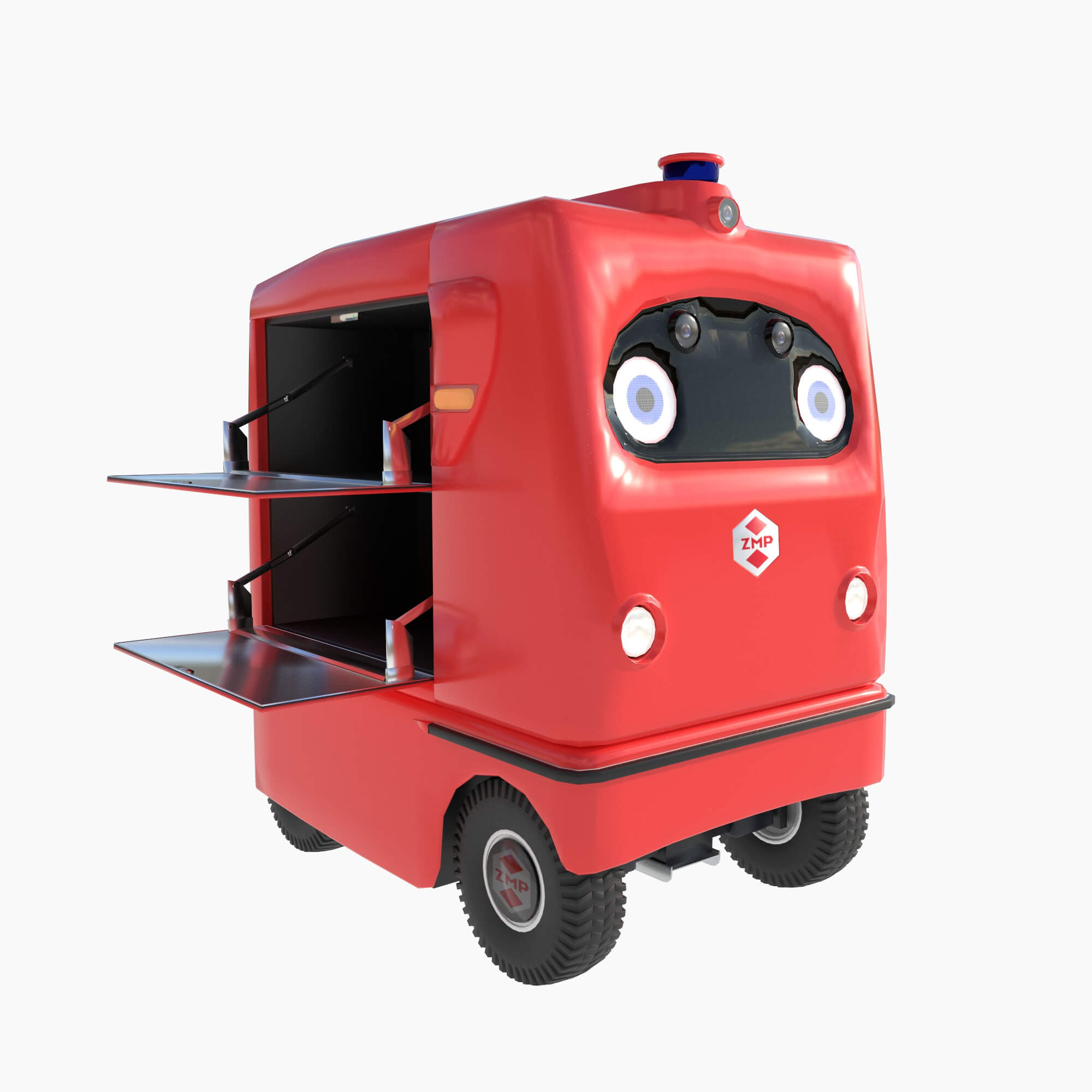 Japanese Delivery Robot Deliro With Downward Opening Doors - 3D Model ...
