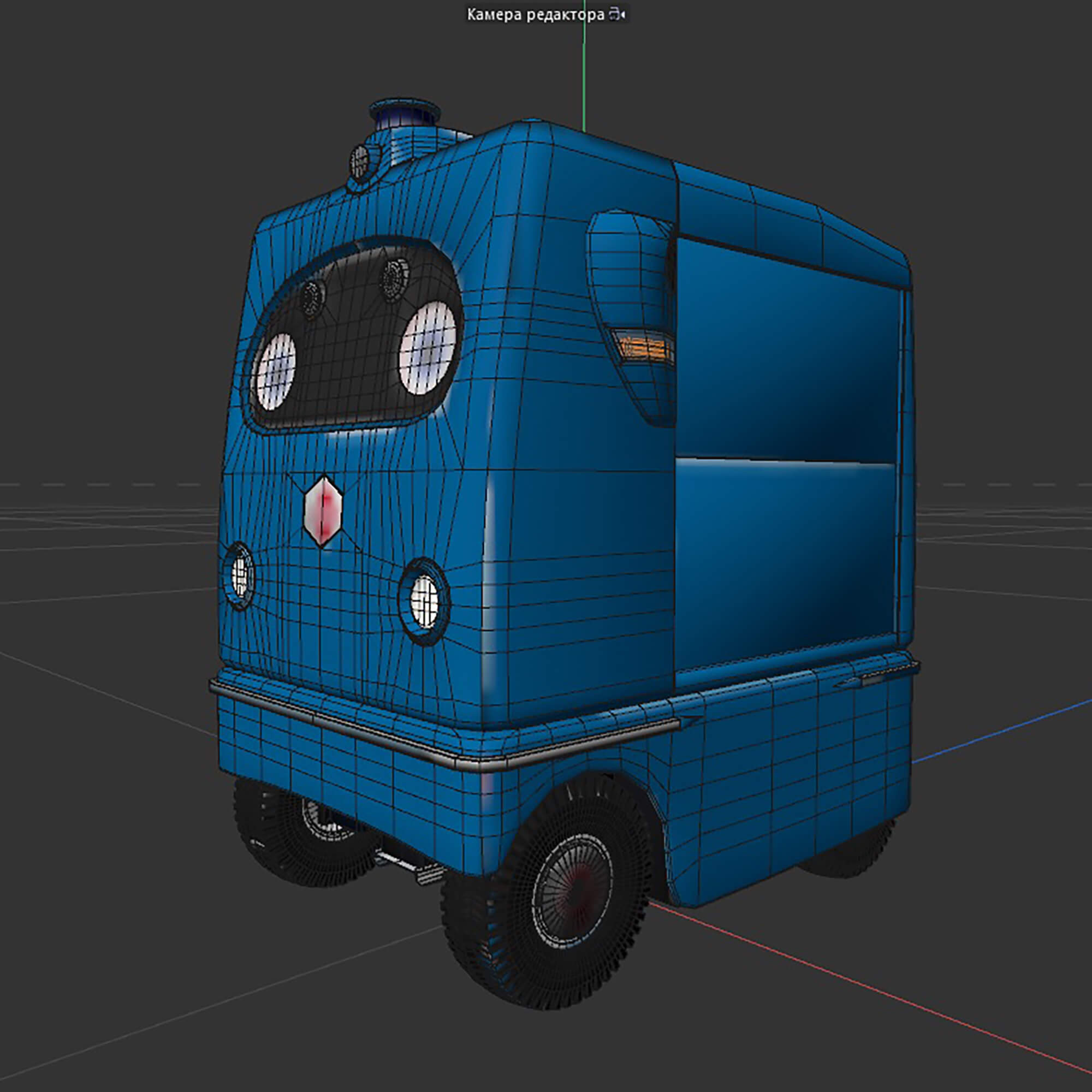 Japanese Delivery Robot Deliro With Downward Opening Doors - 3D Model ...