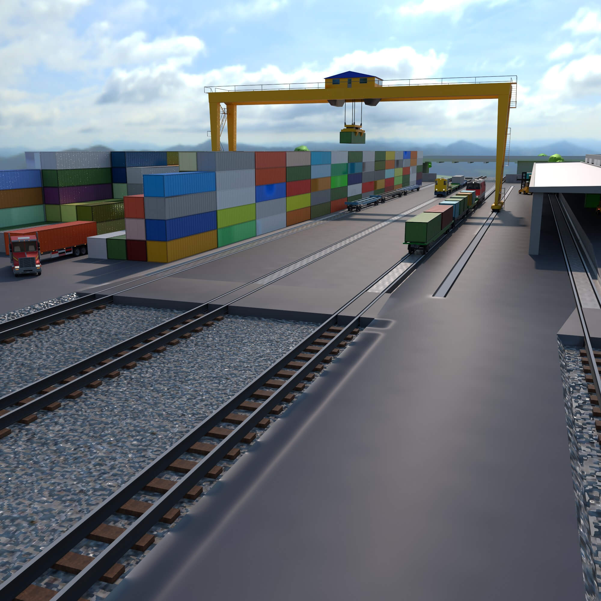 Logistic Center - 3D Model by katherina