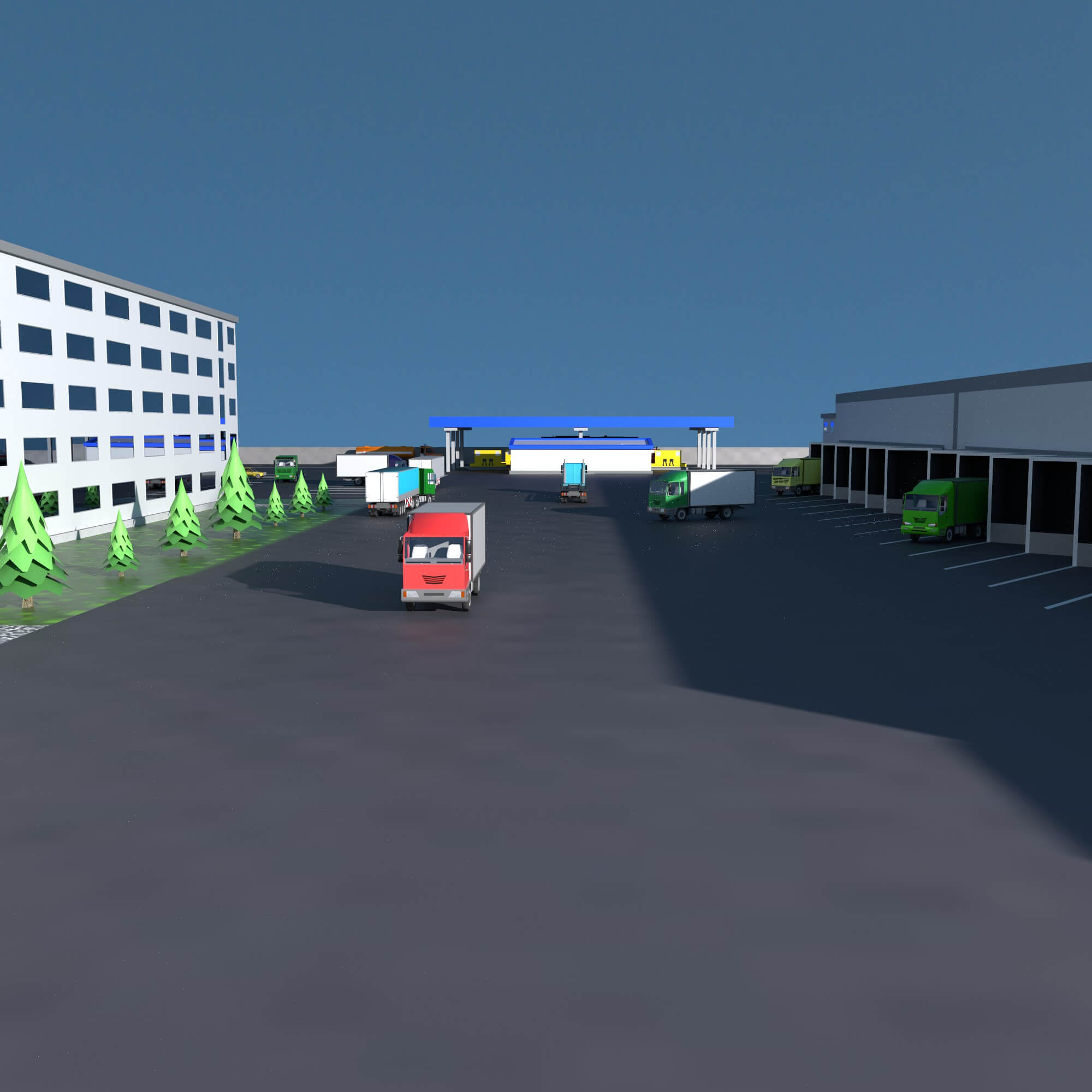 Logistic Center - 3D Model by katherina