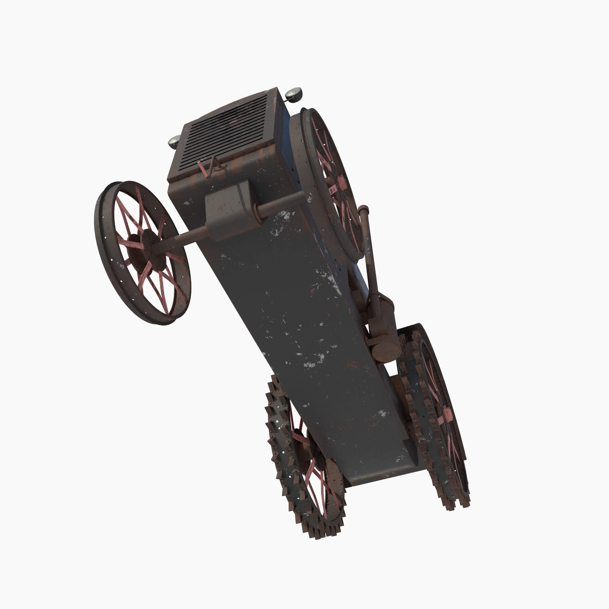 Old Rusty Tractor - 3D Model by katherina