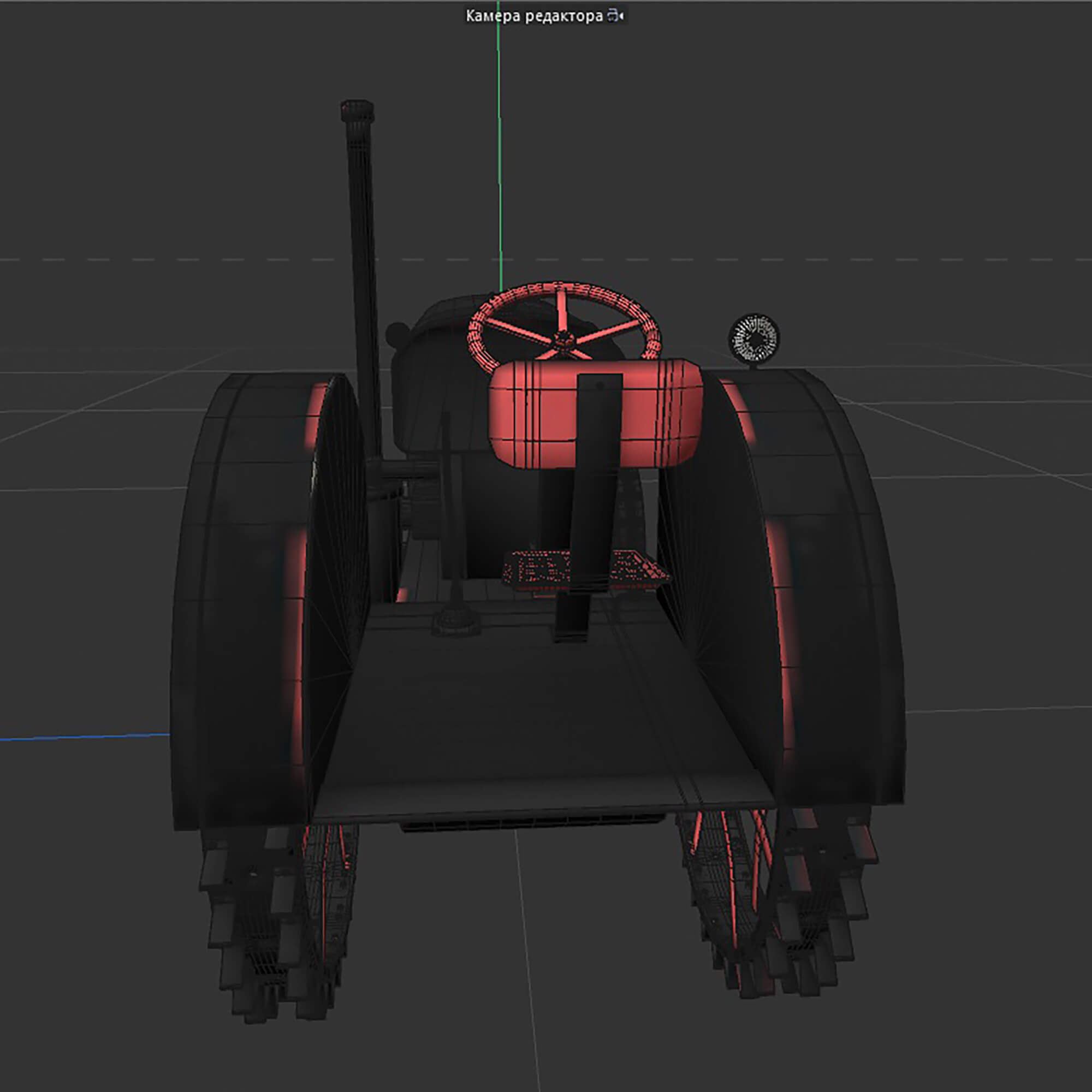 Old Rusty Tractor - 3D Model by katherina