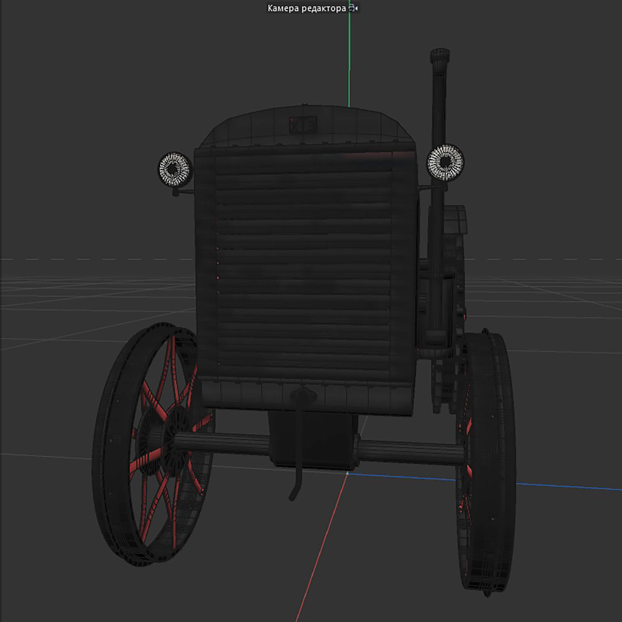 Old Rusty Tractor - 3D Model by katherina