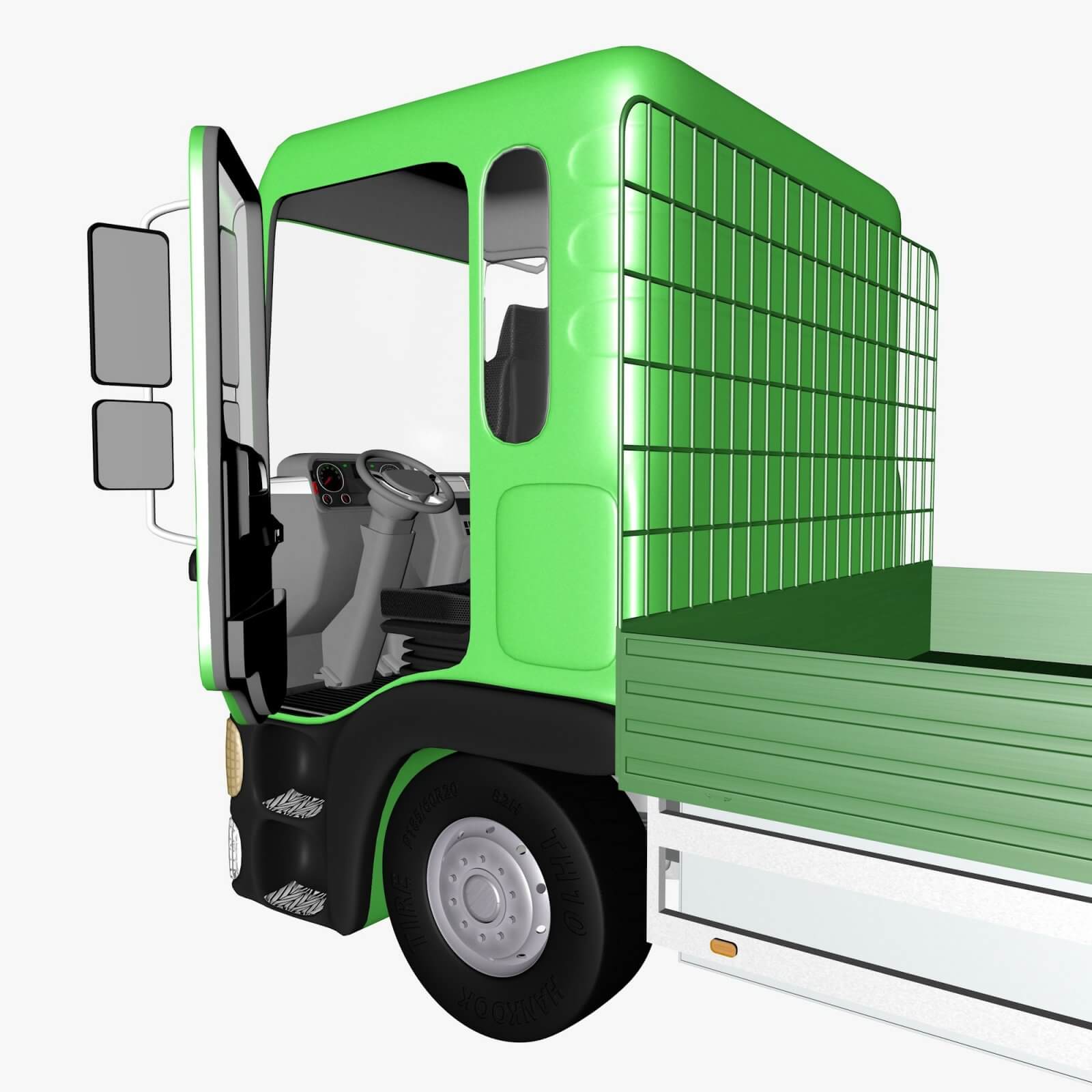 Open Body Truck - 3D Model by katherina