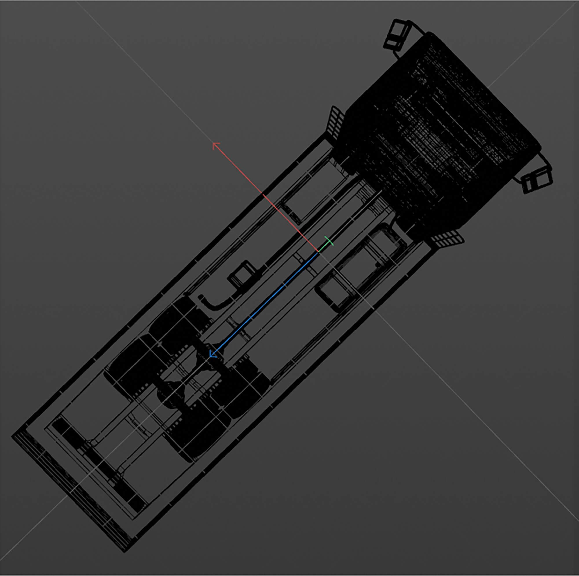 Open Body Truck - 3D Model by katherina