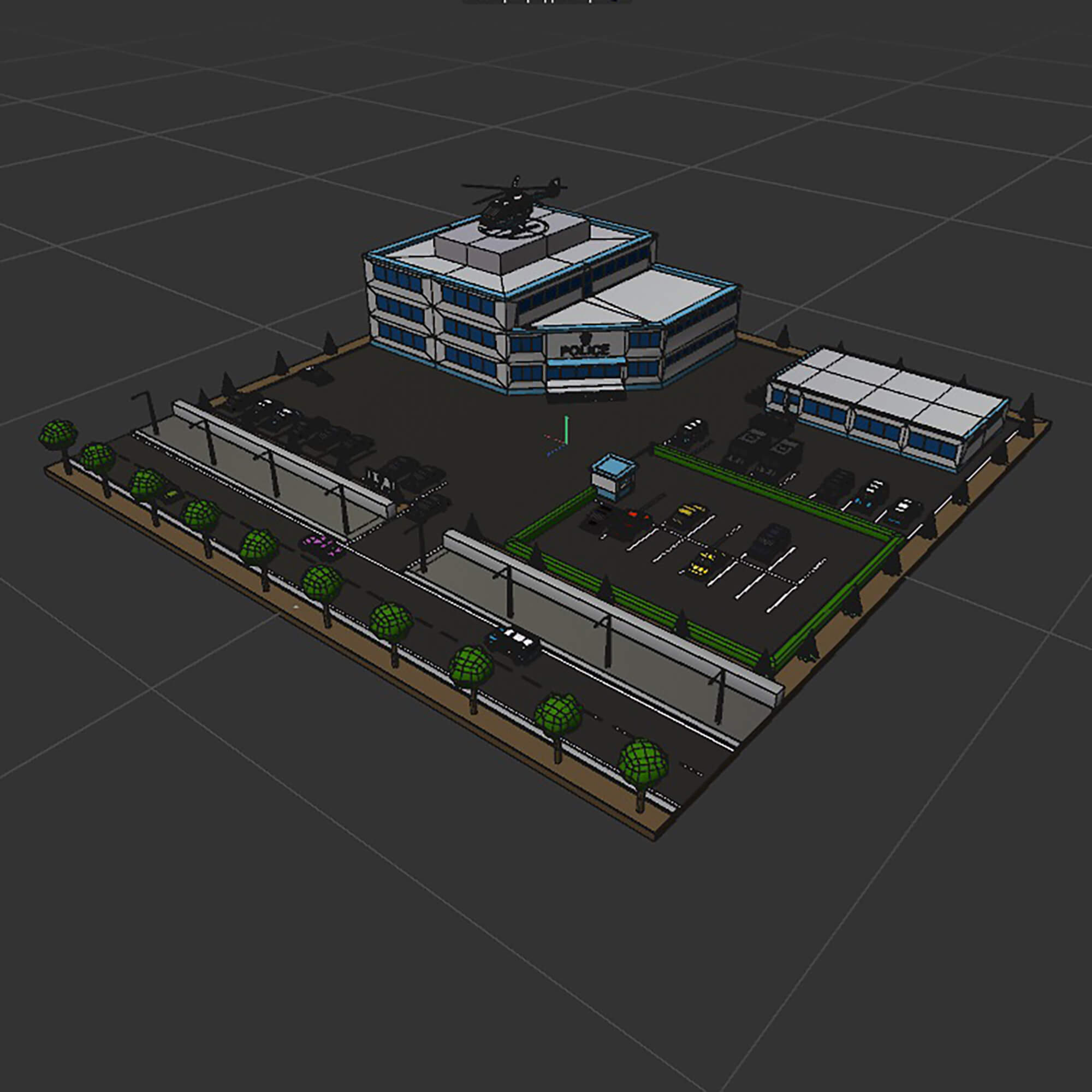 Police Station - 3D Model by katherina