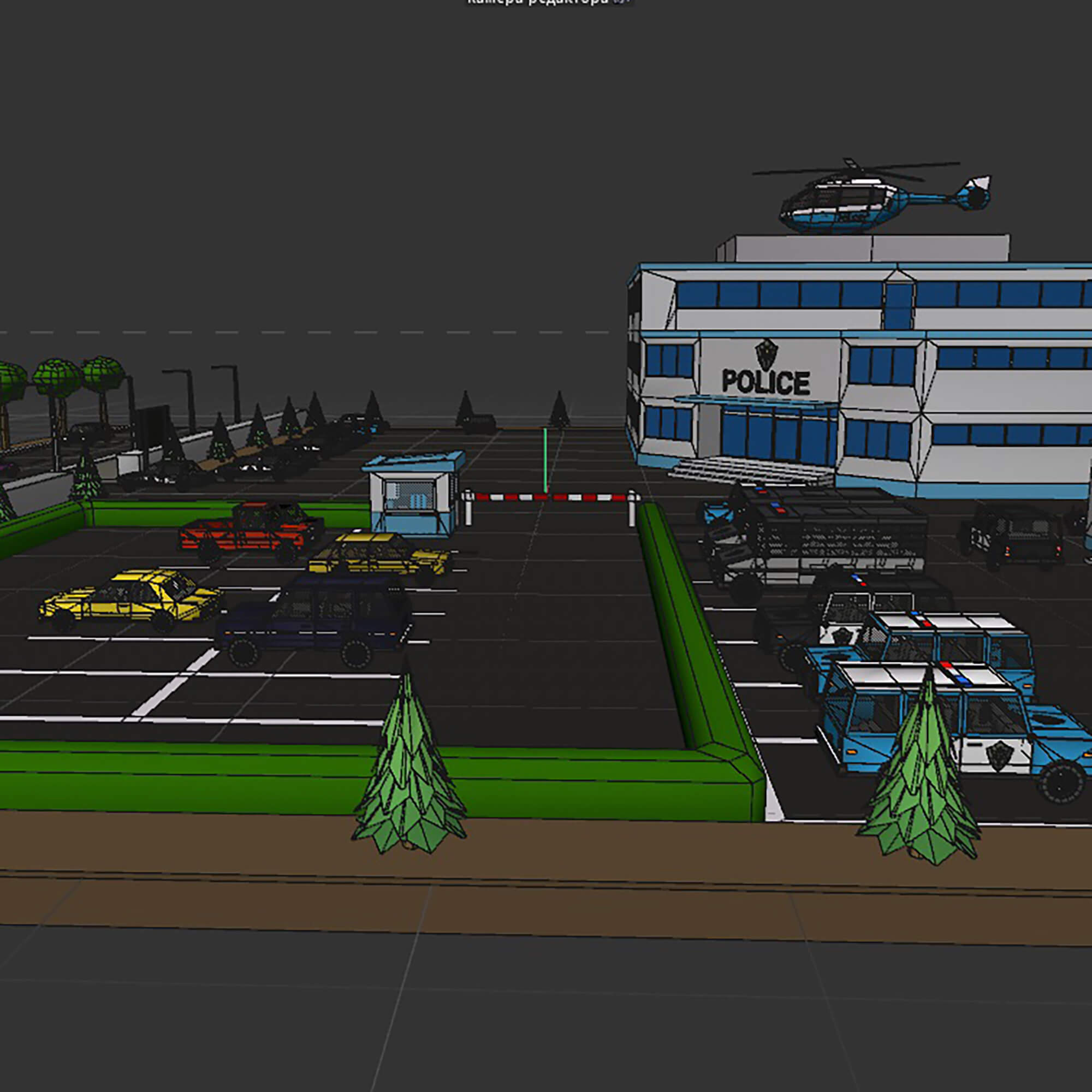 Police Station - 3D Model by katherina
