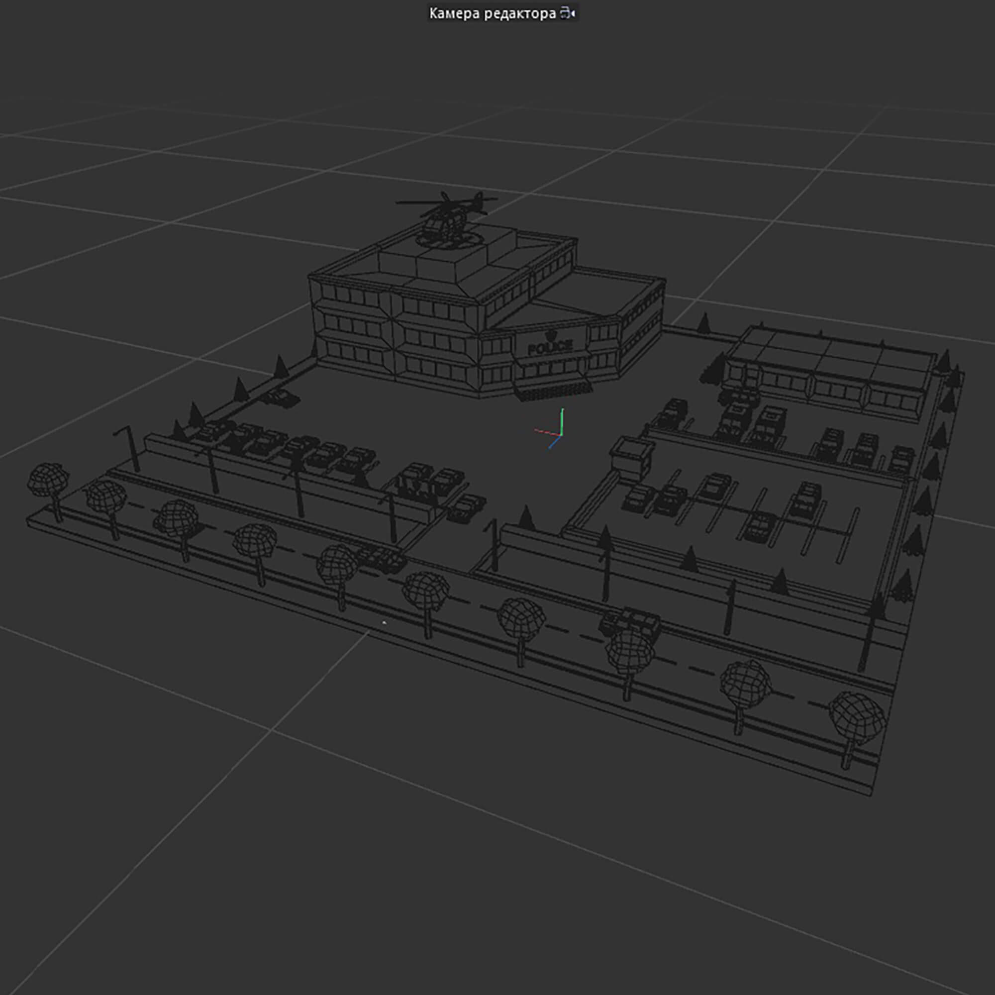 Police Station - 3D Model by katherina