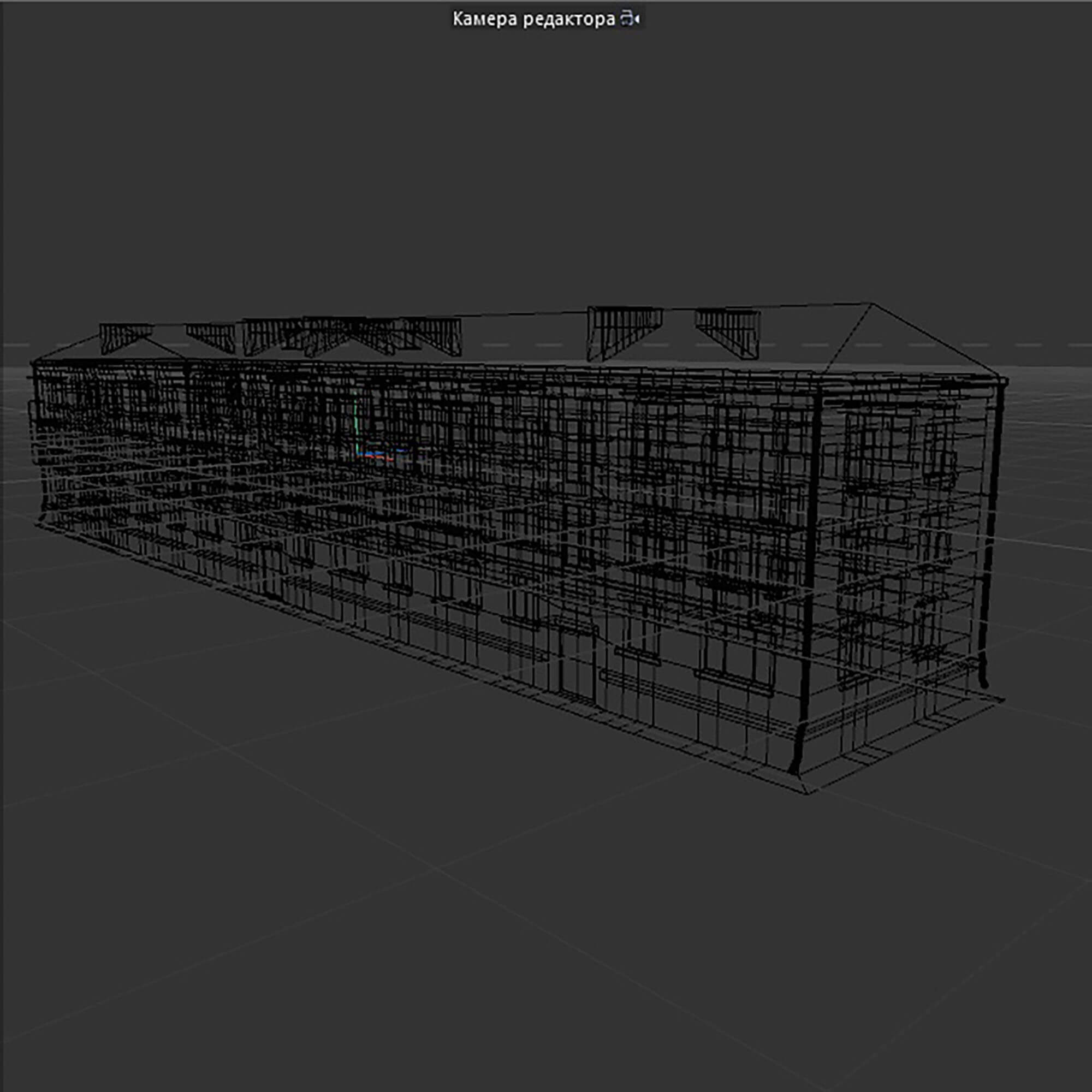 Residential Building With Tiles on The Facade - 3D Model by katherina