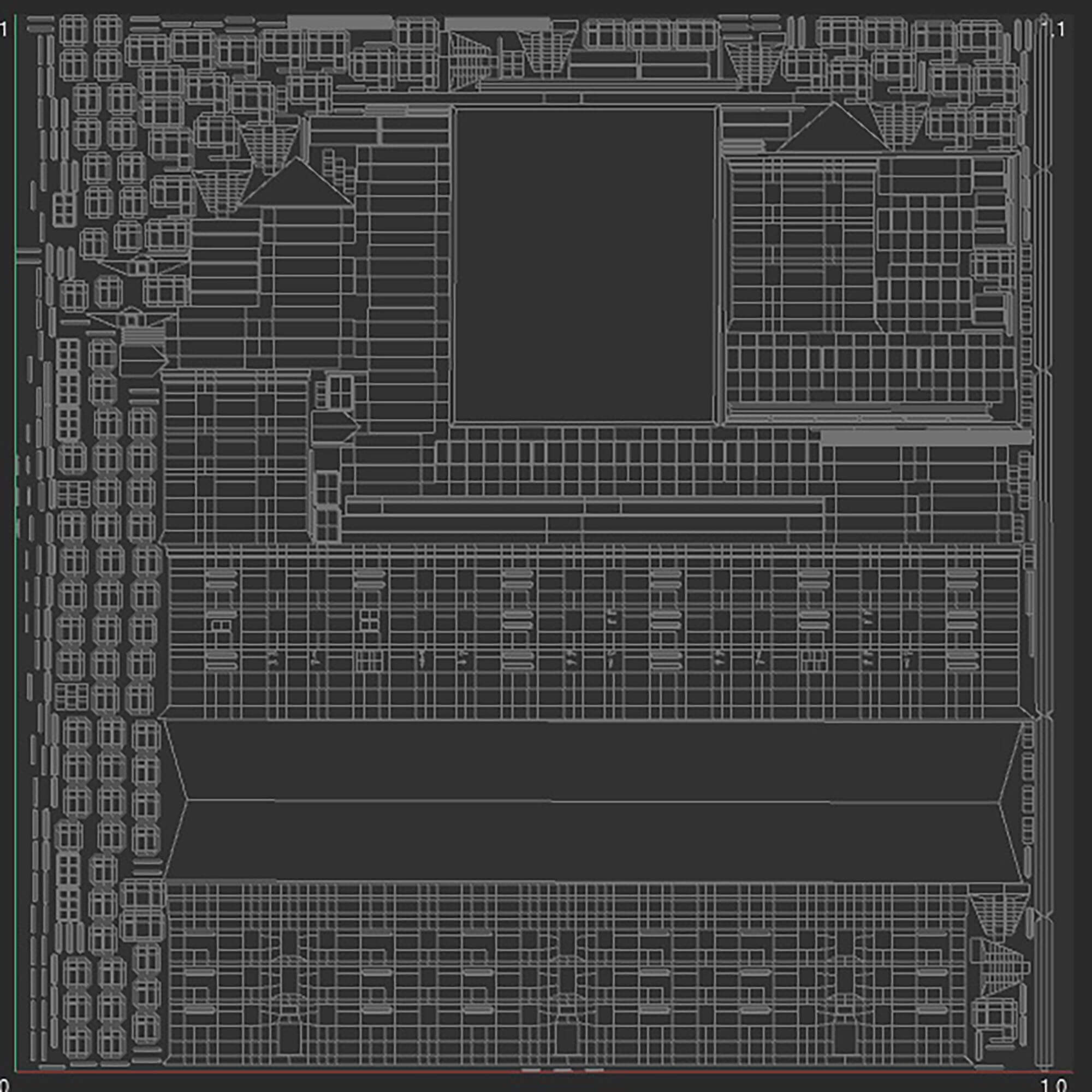 Residential Building With Tiles on The Facade - 3D Model by katherina