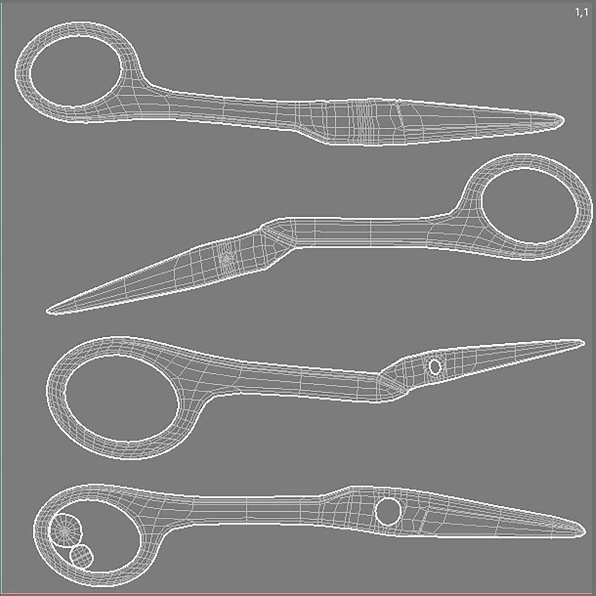 Scissors - 3D Model by katherina