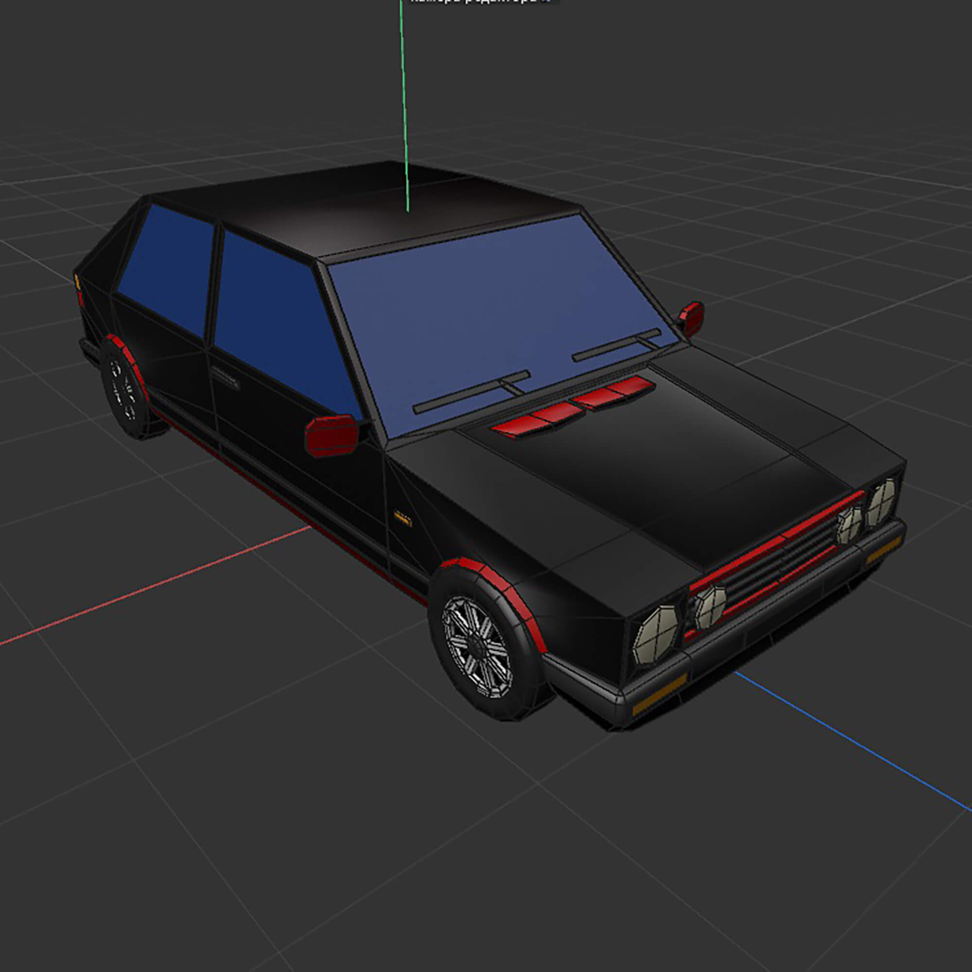 Set of cars and van - 3D Model by katherina