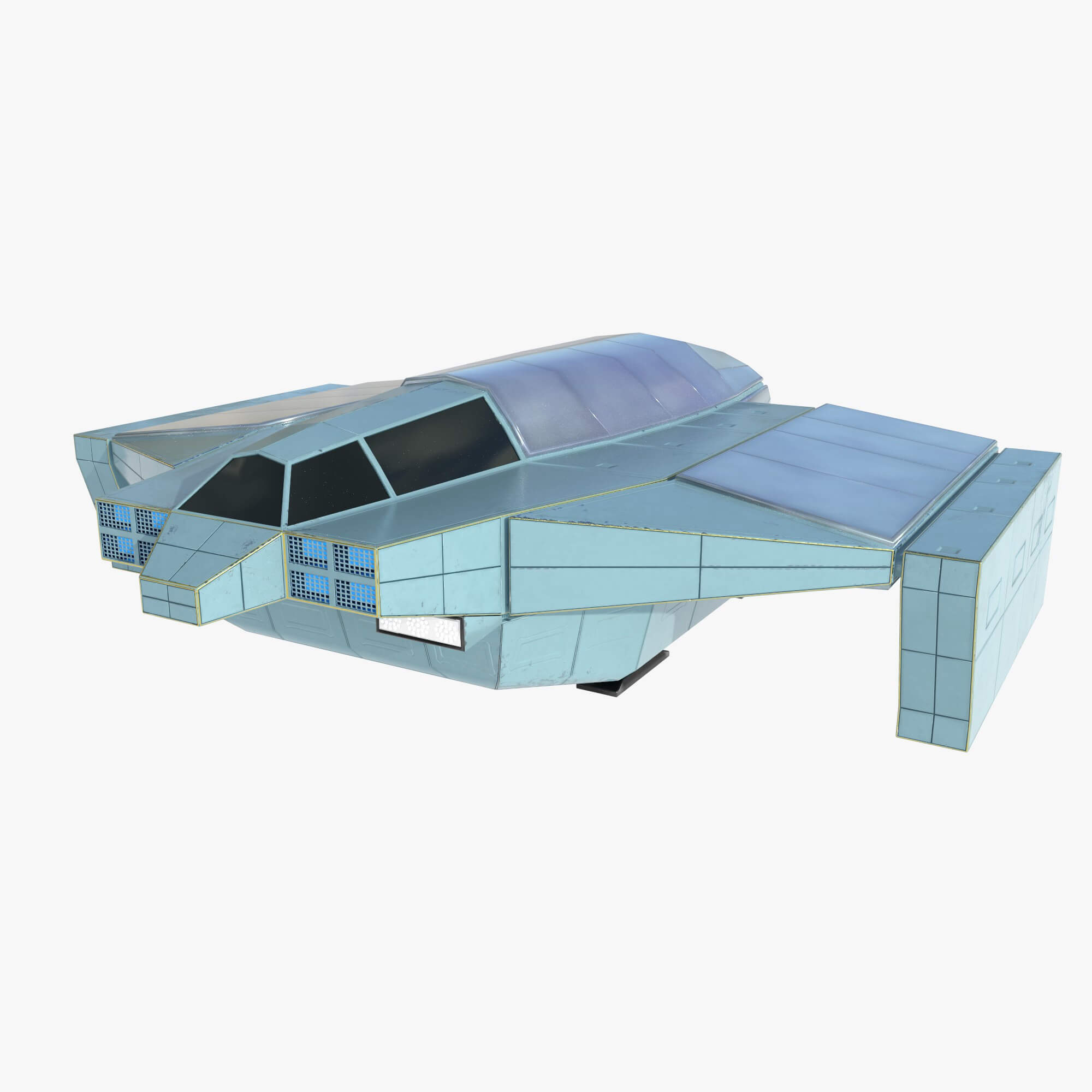 Space Cargo Ship - 3D Model by katherina