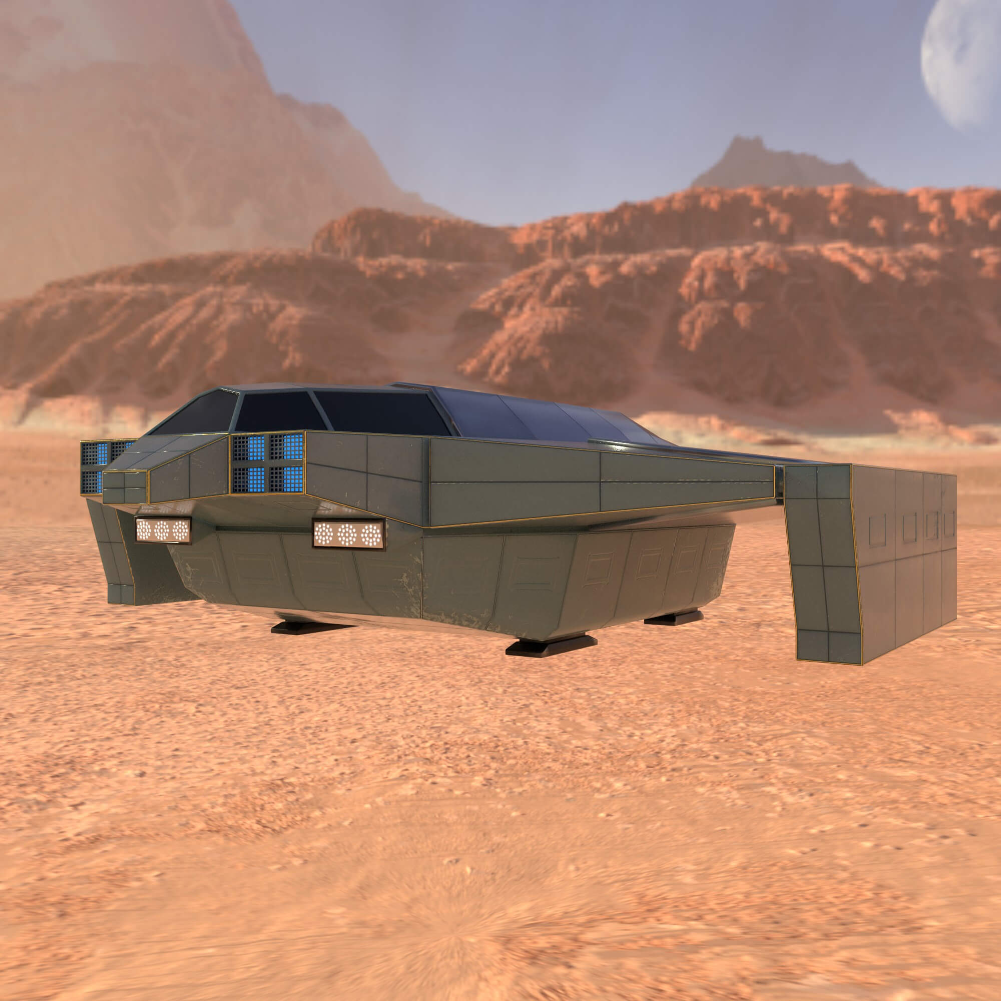 Space Cargo Ship - 3D Model by katherina
