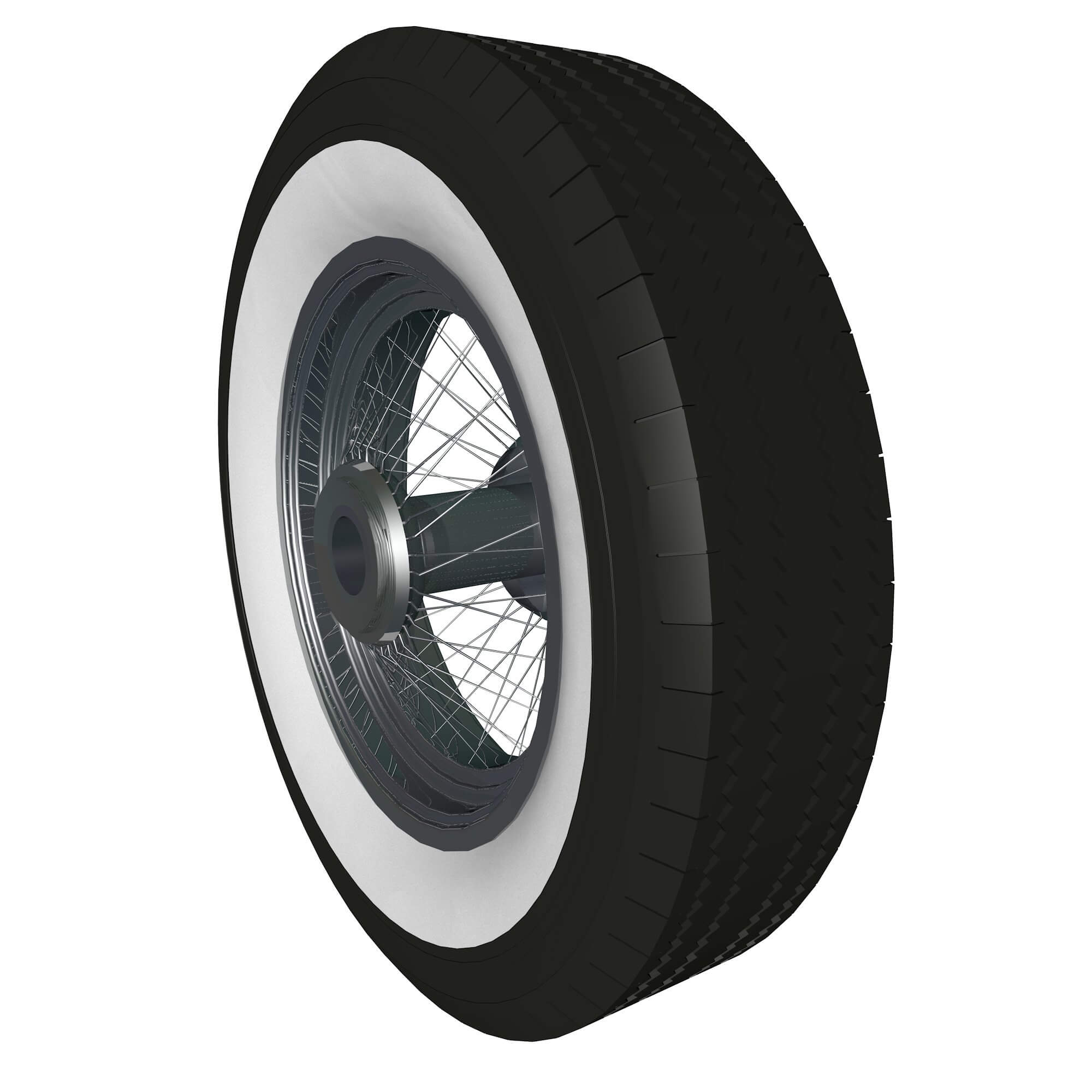 Spoke Wheel 30s - 3D Model by katherina