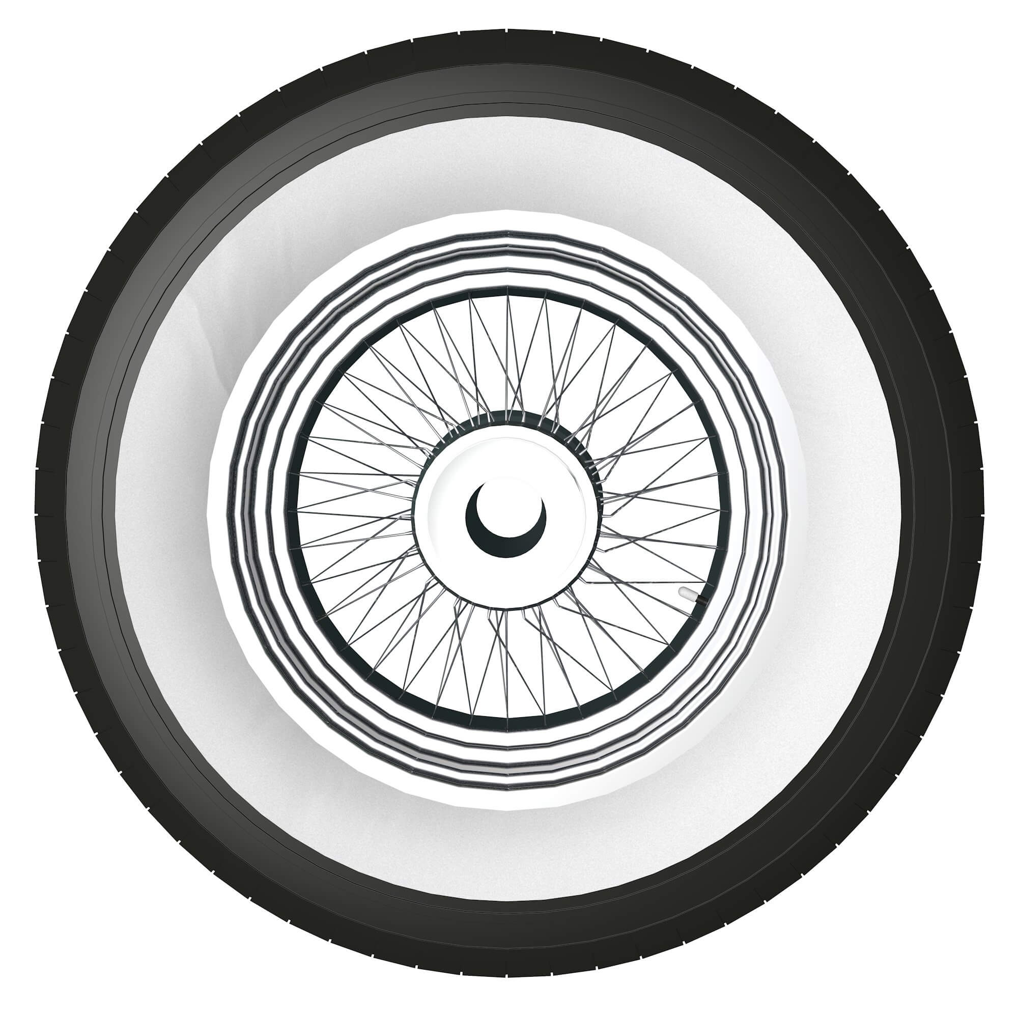 Spoke Wheel 30s - 3D Model by katherina