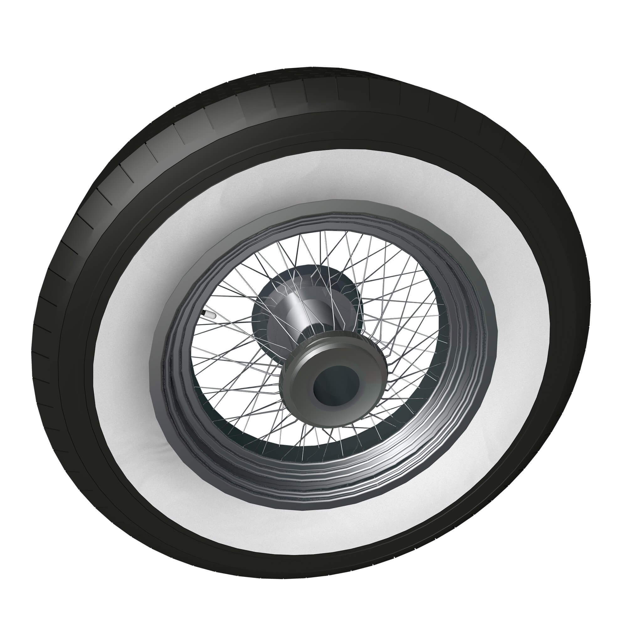 Spoke Wheel 30s - 3D Model by katherina