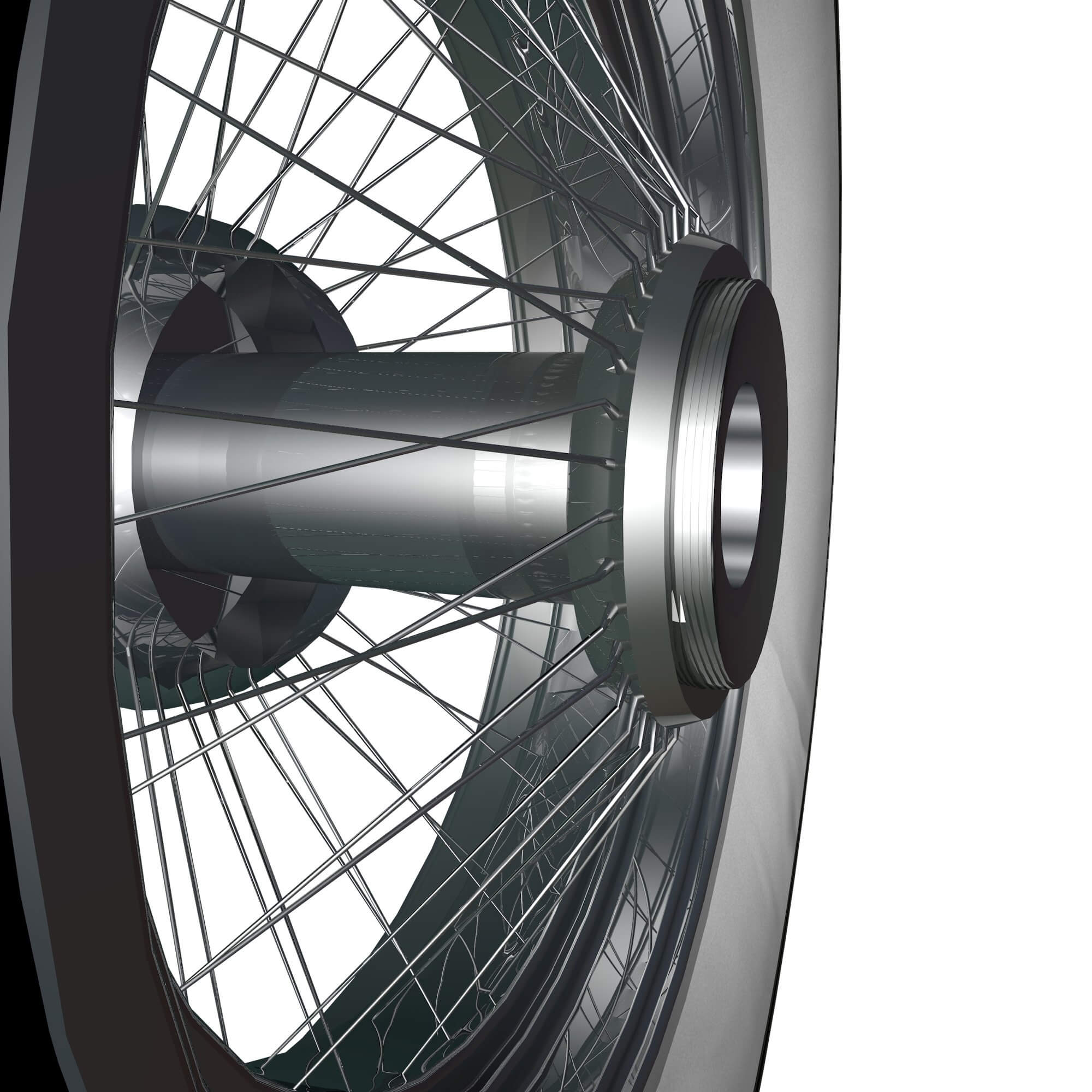 Spoke Wheel 30s - 3D Model by katherina