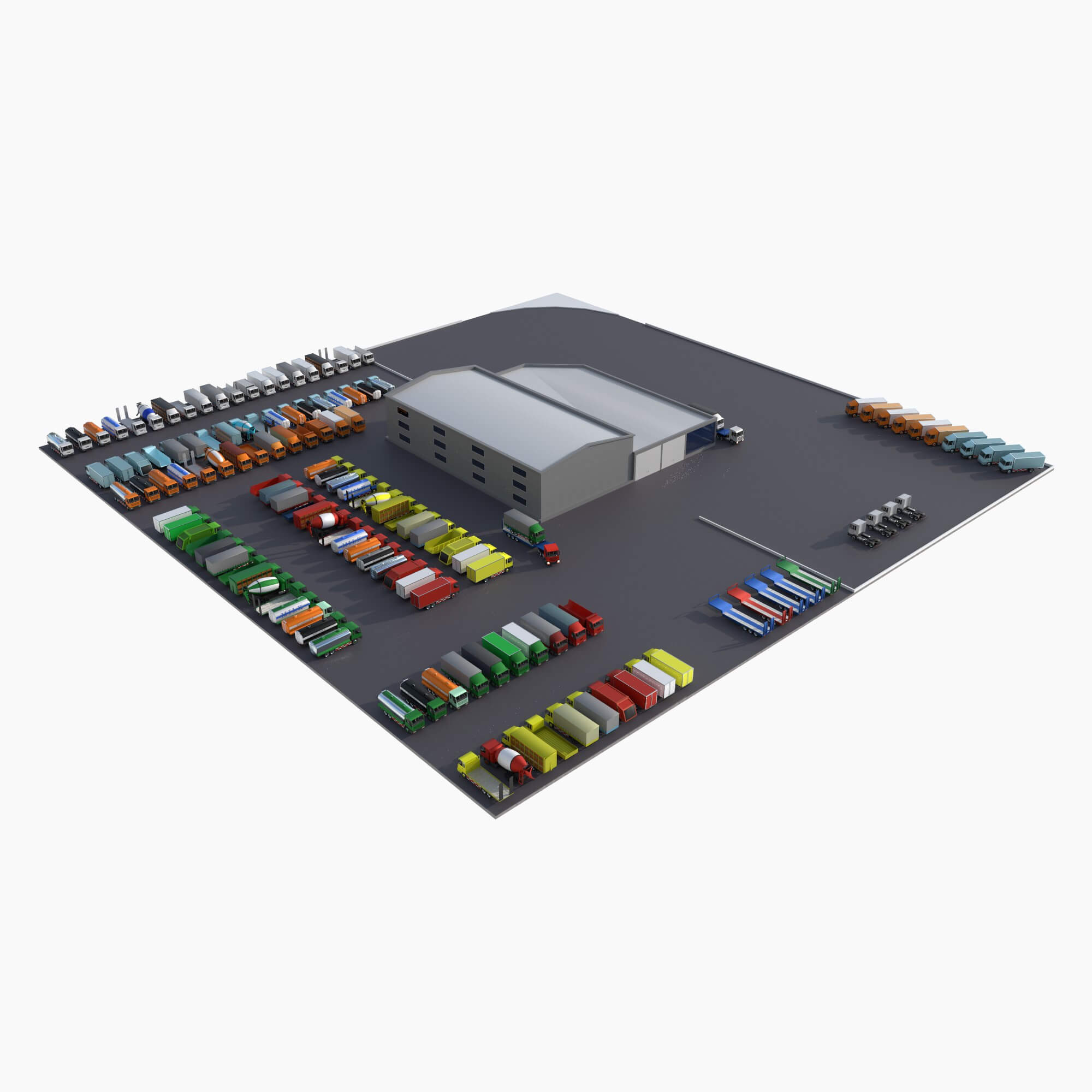 Truck Showroom - 3D Model by katherina