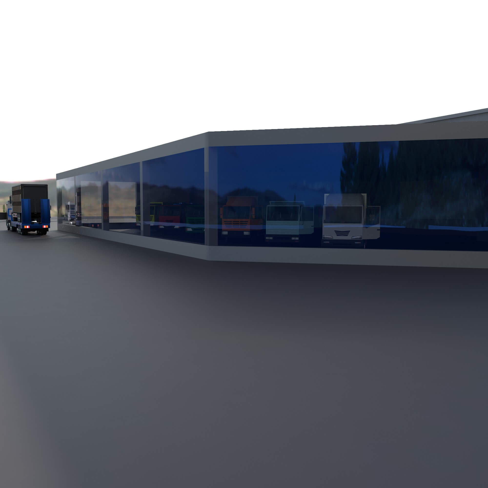 Truck Showroom - 3D Model by katherina