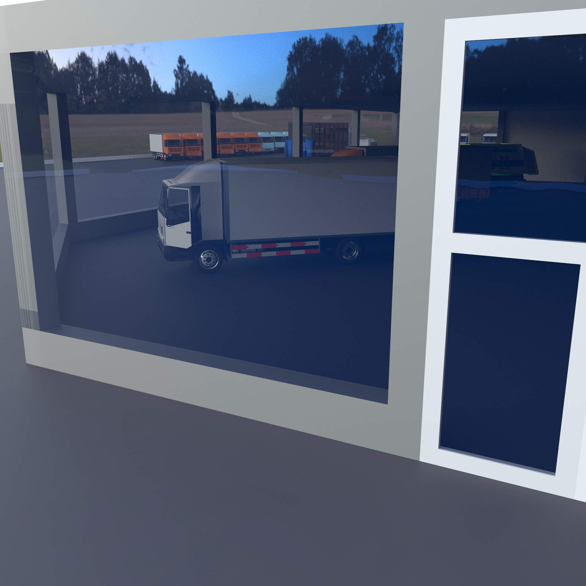 Truck Showroom - 3D Model by katherina