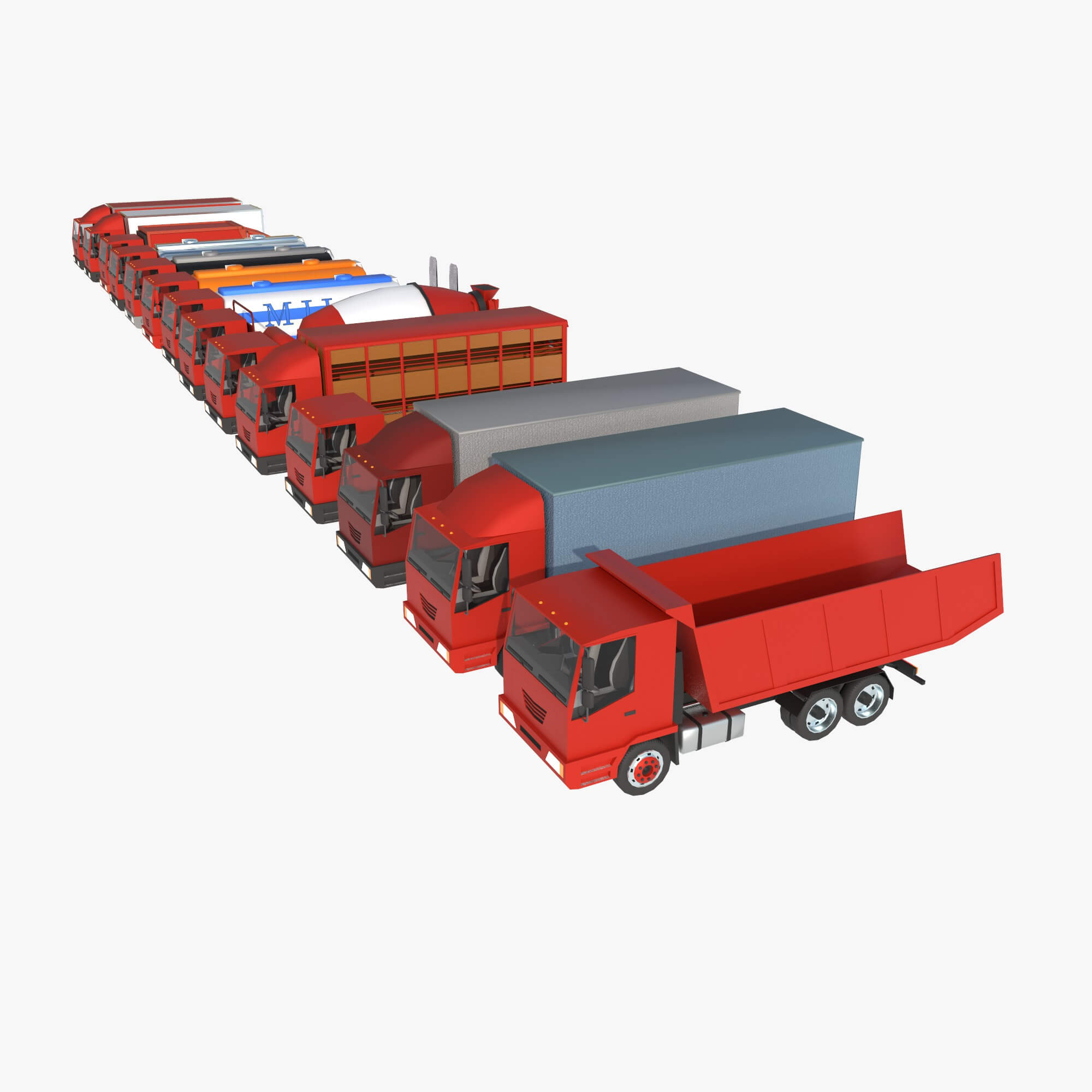 Truck Showroom - 3D Model by katherina