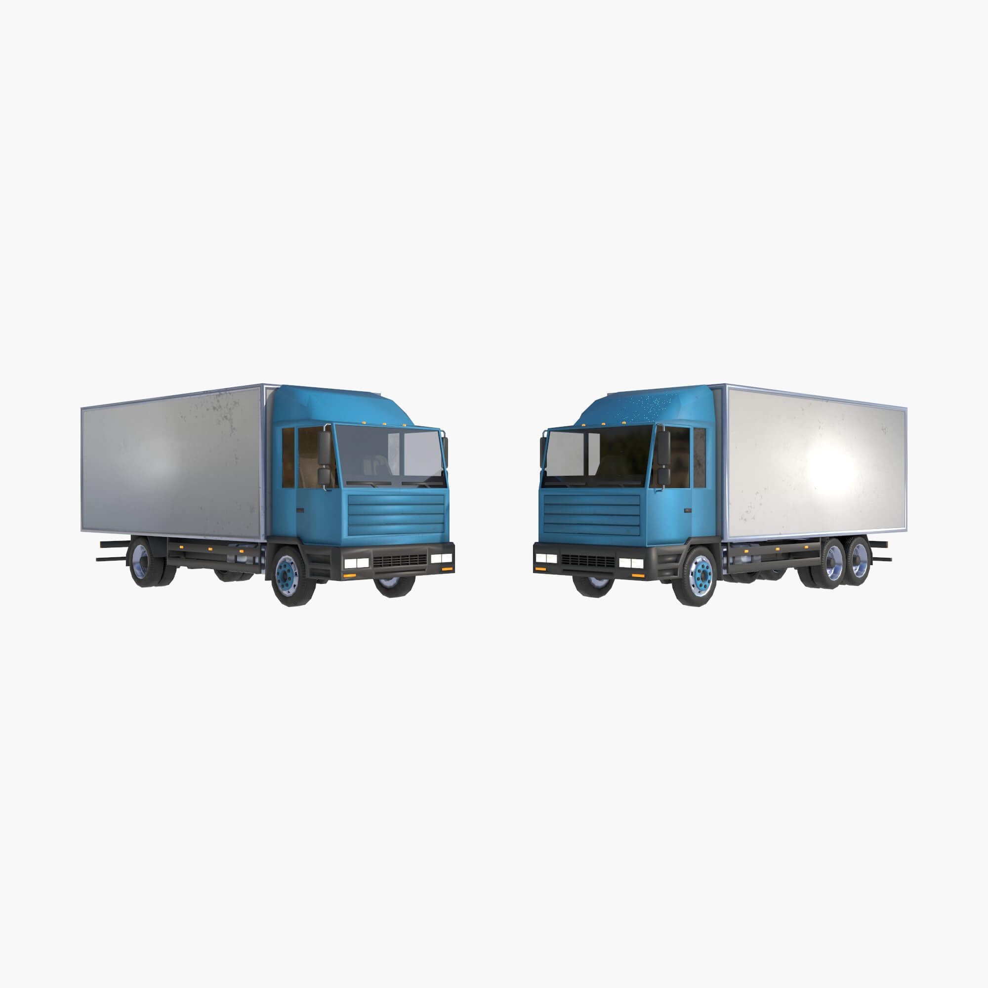 two- and three-axle van 3D Model by katherina