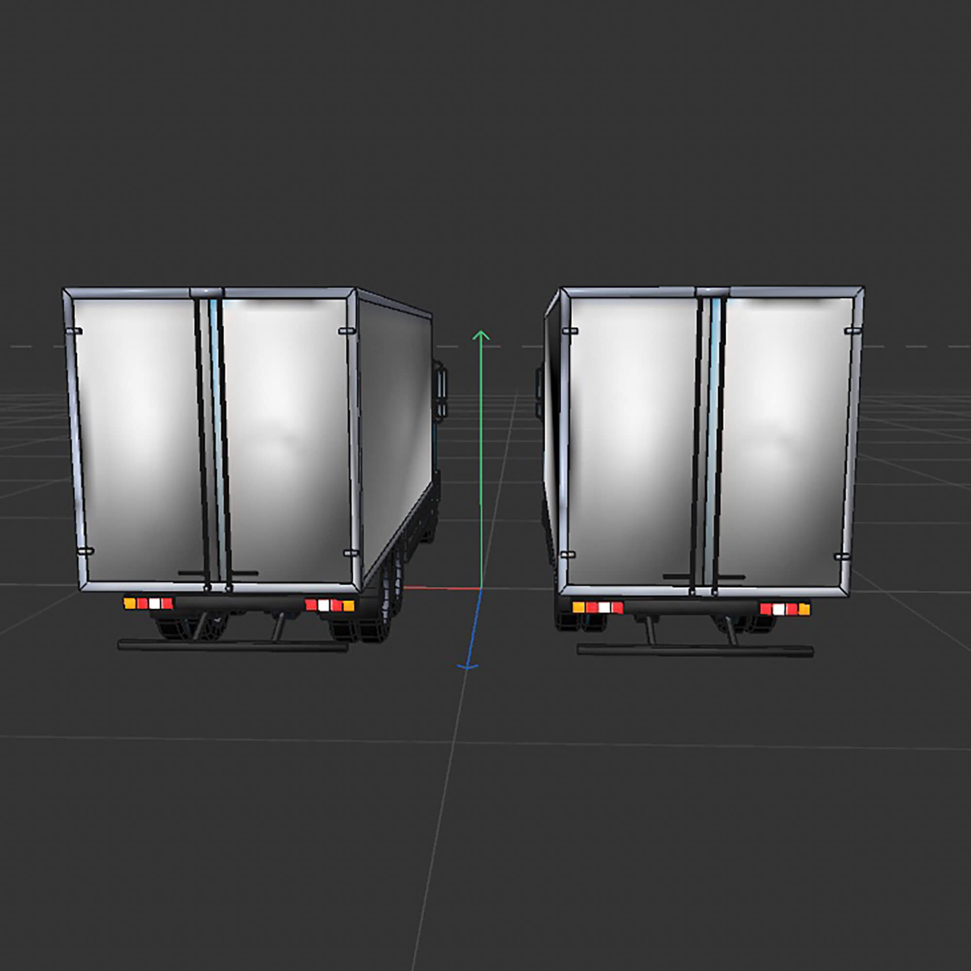 two- and three-axle van 3D Model by katherina