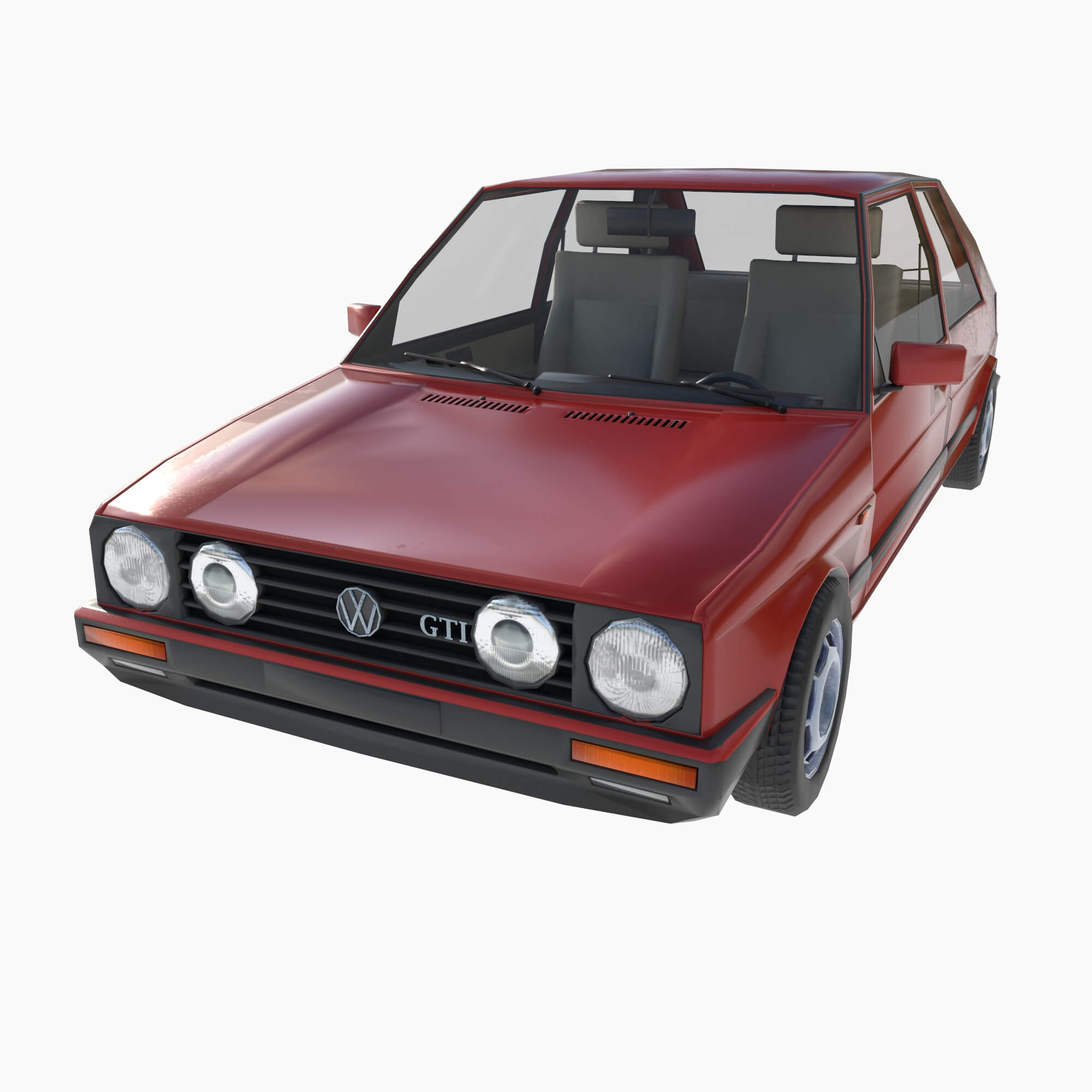 VW Volkswagen Golf 2 GTI - 3D Model by katherina