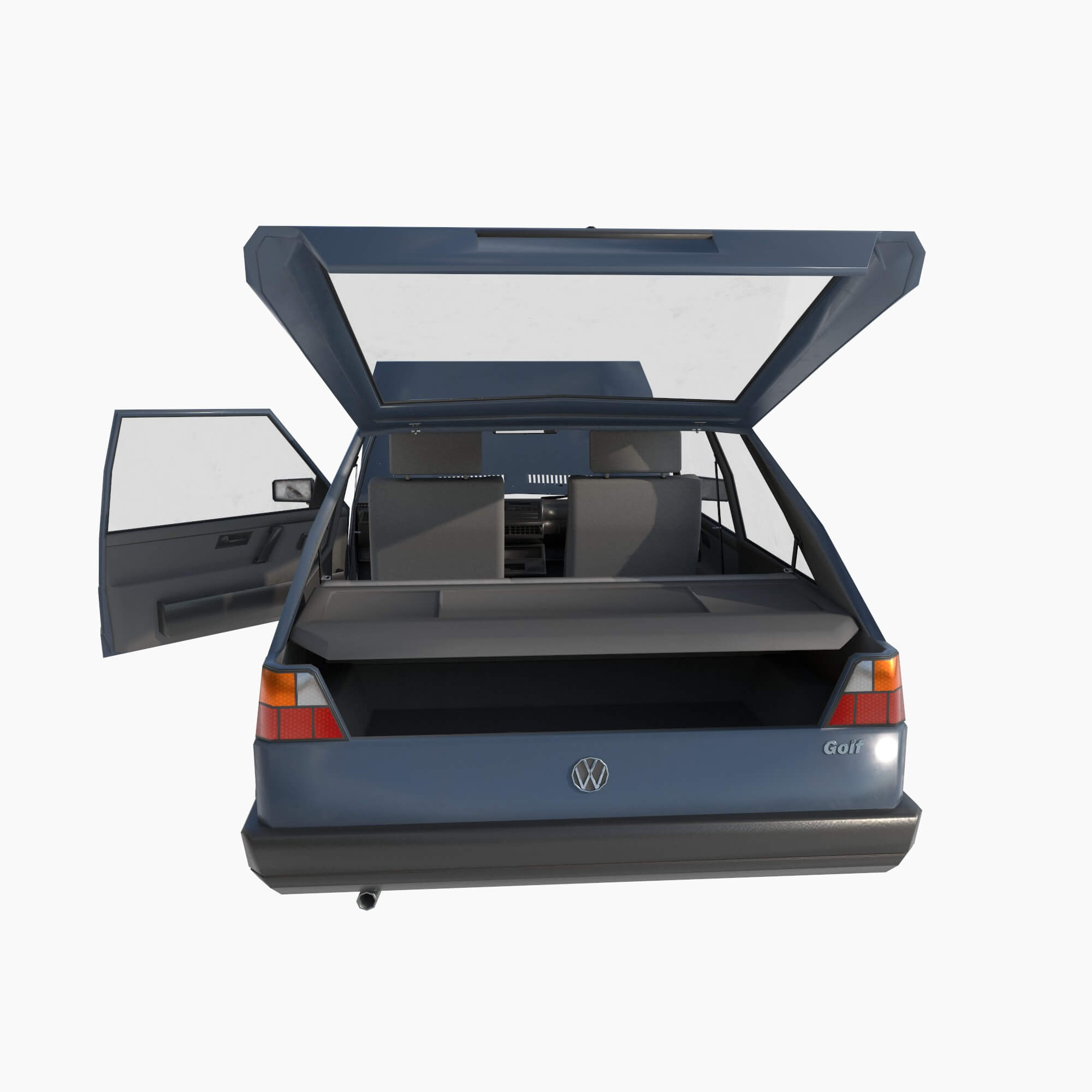 VW Volkswagen Golf 2 - 3D Model by katherina