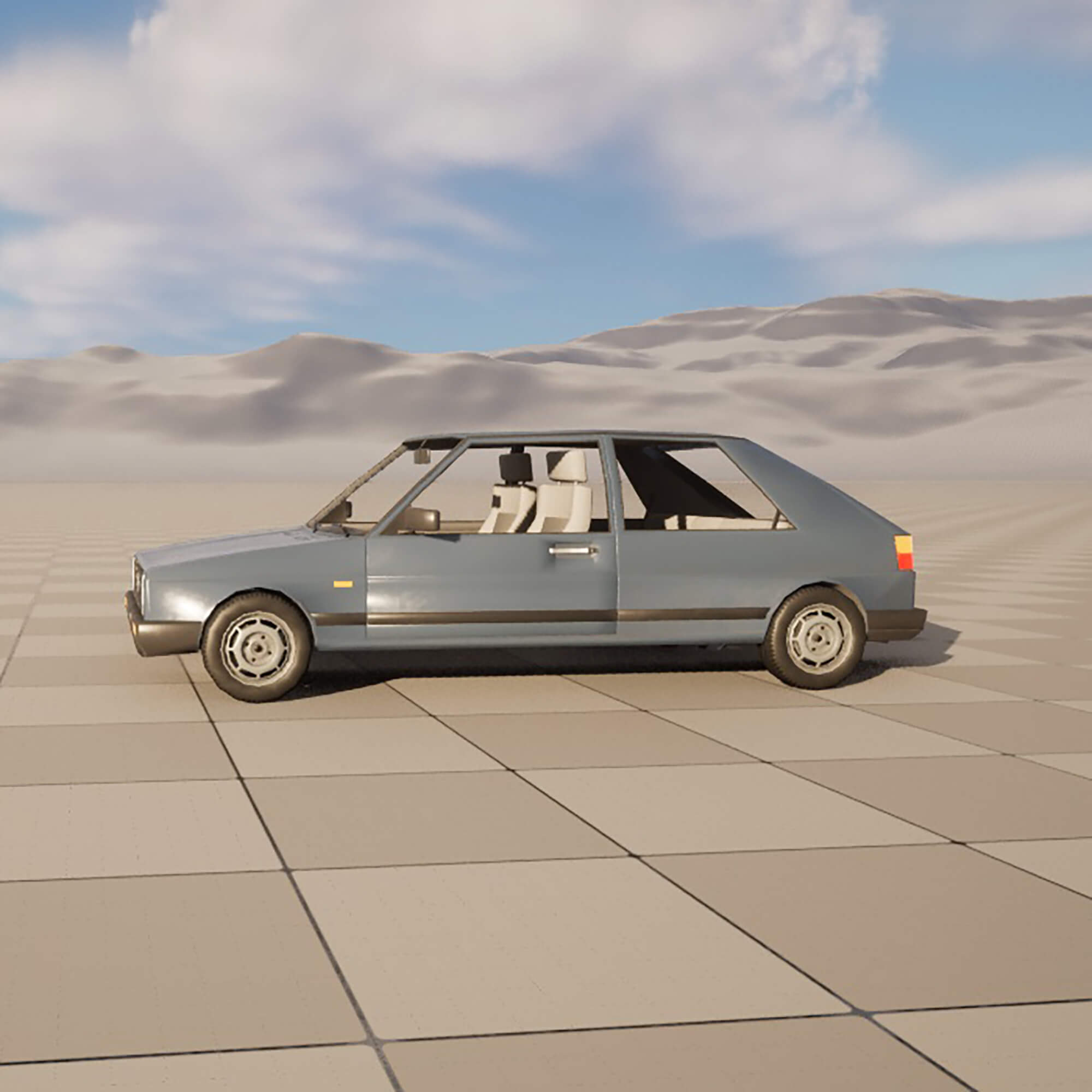 VW Volkswagen Golf 2 - 3D Model by katherina